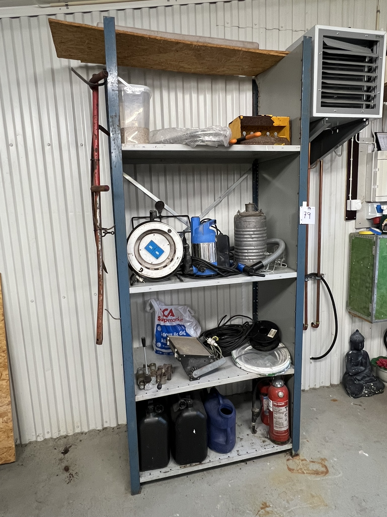 Warehouse shelf with contents - PS Auction - We value the future ...