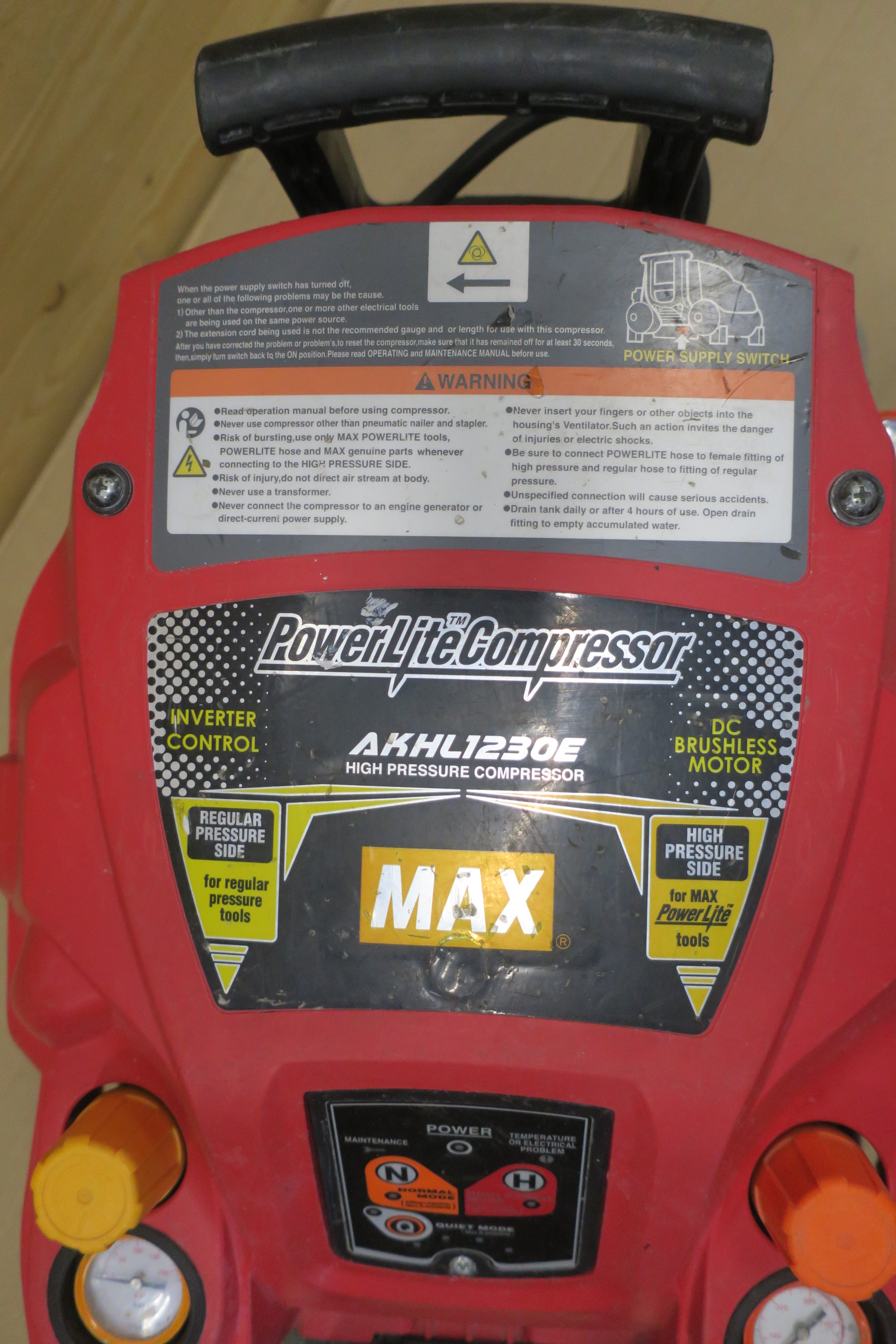 Högtryckskompressor MAX AKHL 1230 E - Auktioner online - Nätauktioner ...