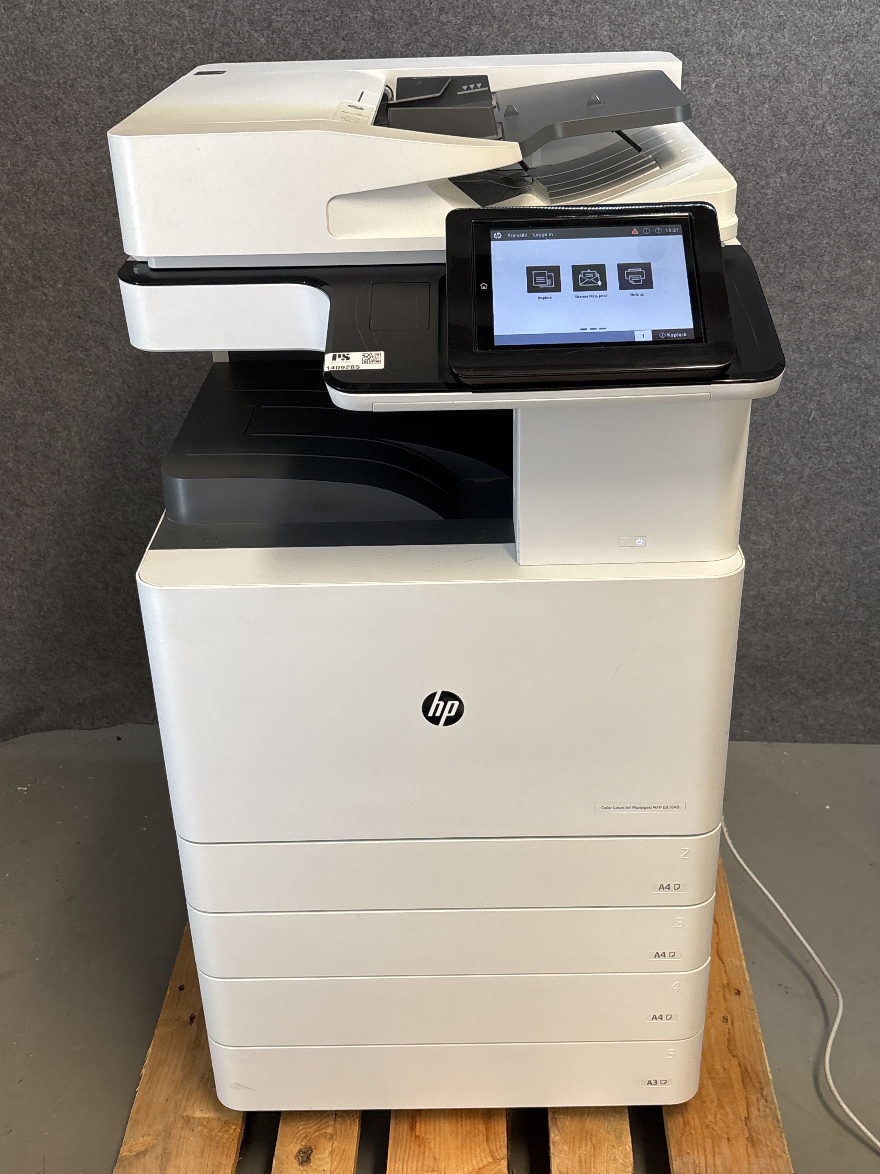 Multifunktionsskrivare, HP LaserJet Managed MFP E87640 - Auktioner ...