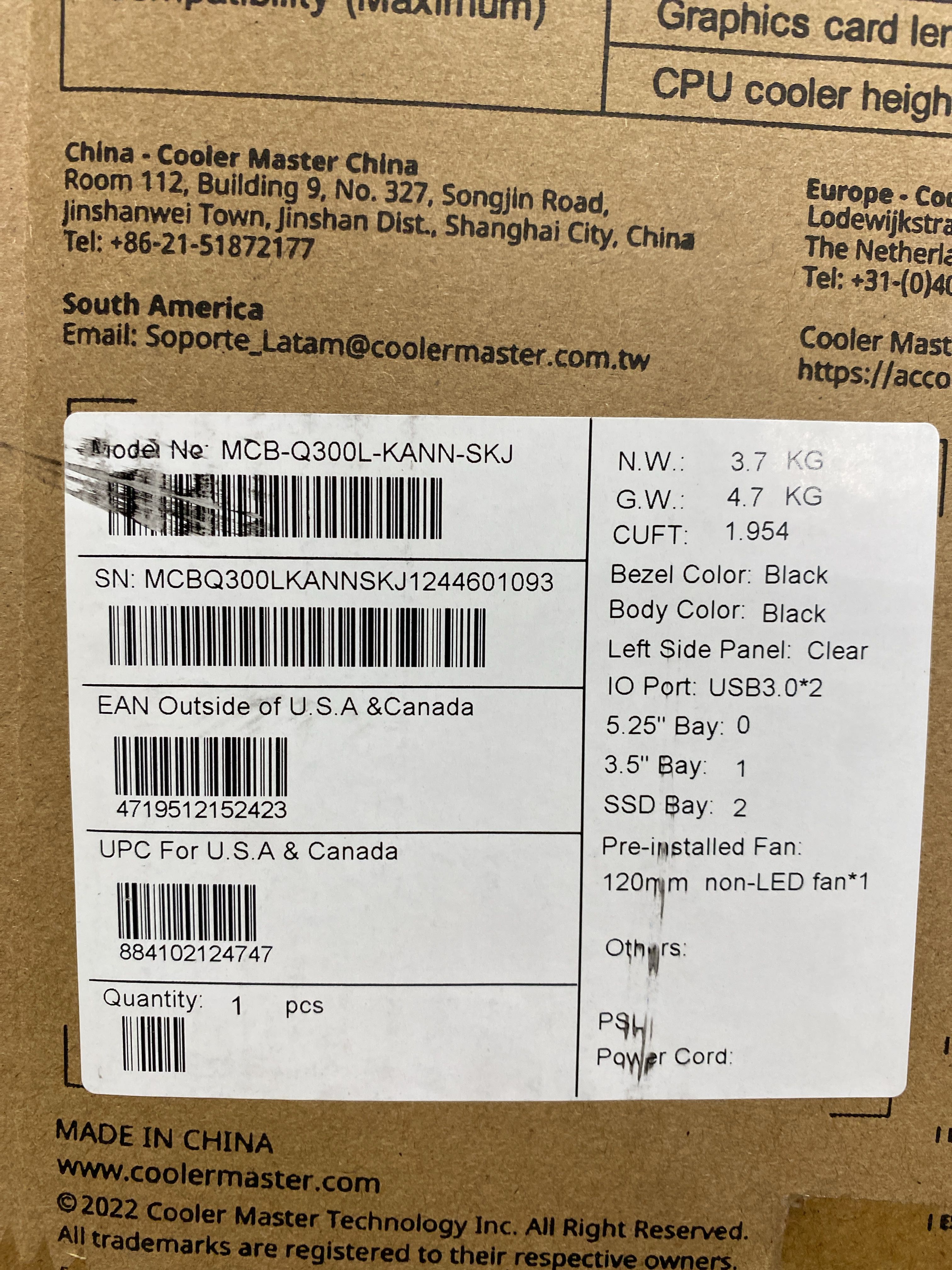 Chassi Cooler Master MasterBox Q300L Mini Tower - Auktioner online ...