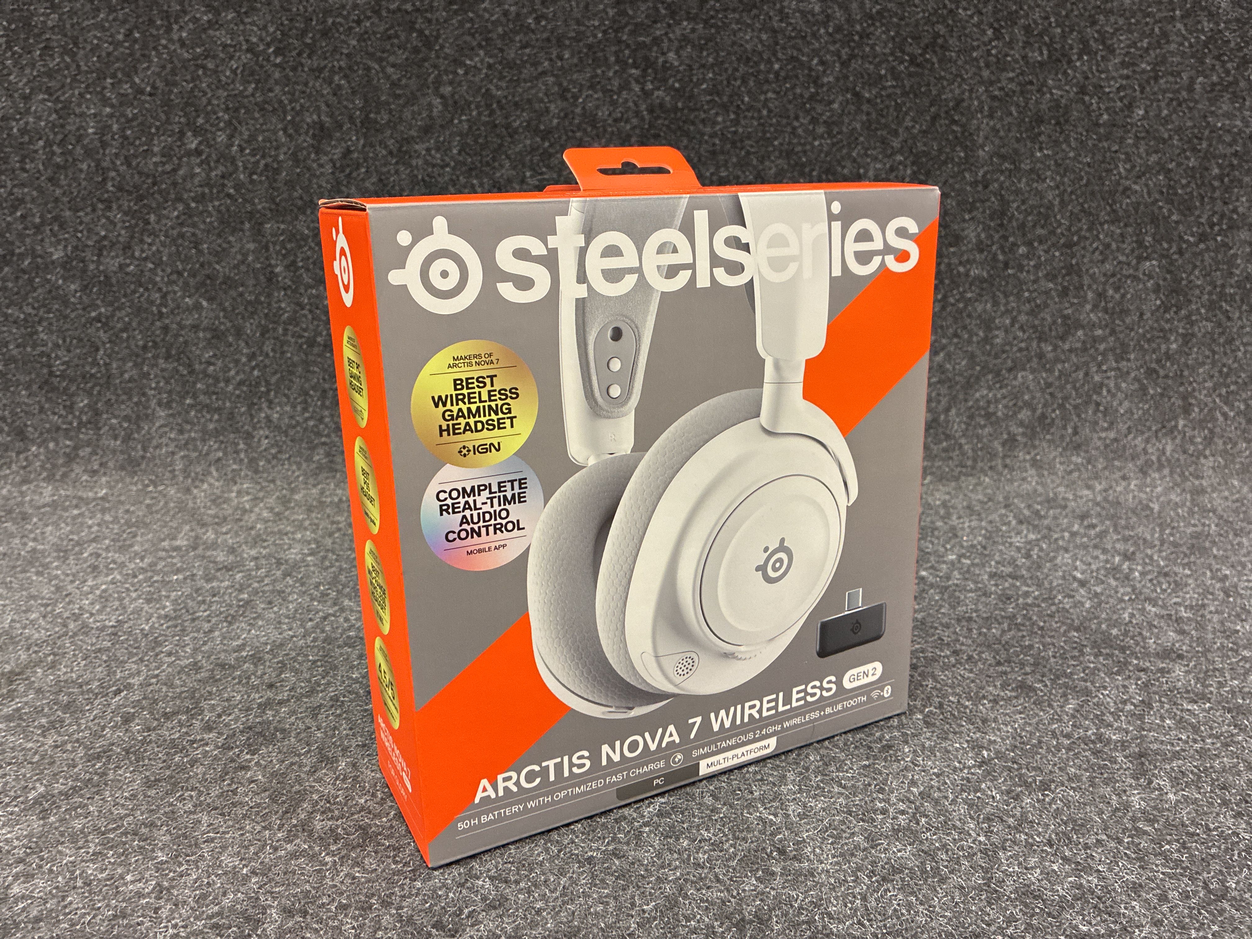 Gamingheadset SteelSeries Arctis Nova 7 Gen 2 Trådlöst (vit ...