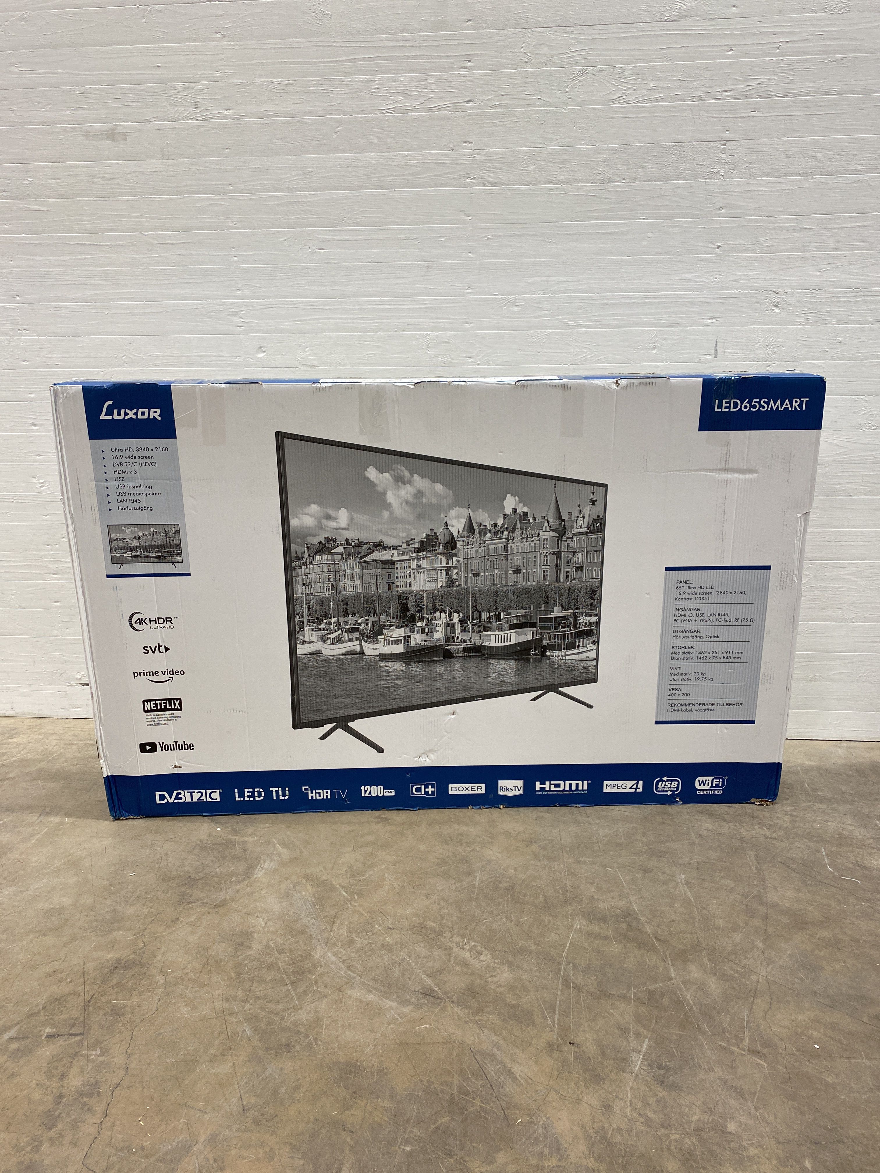 65" SmartTV Luxor LED65SMART - Auktioner online - Nätauktioner ...