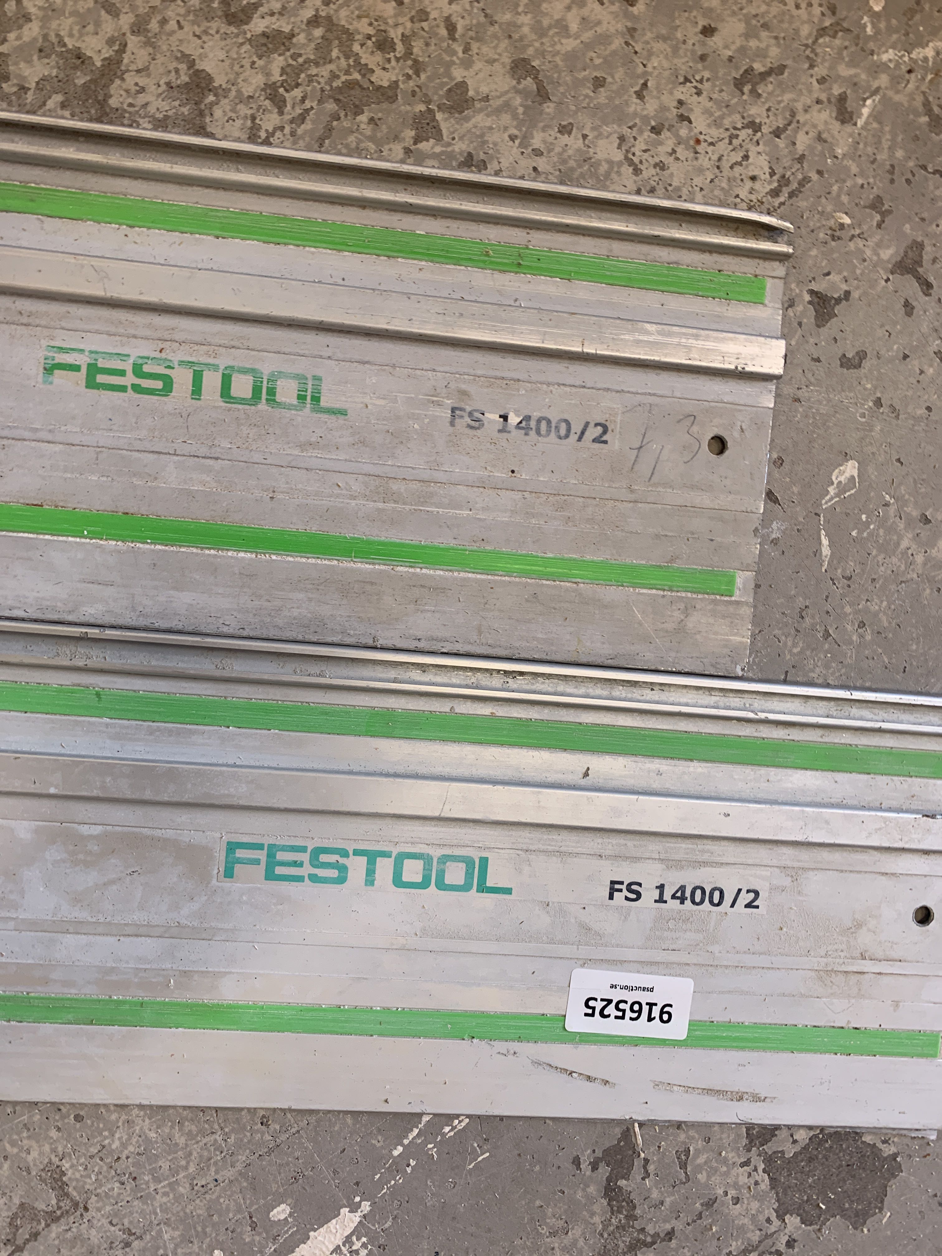 Styrskenor 2 st Festool FS1400/2 - Auktioner online - Nätauktioner ...