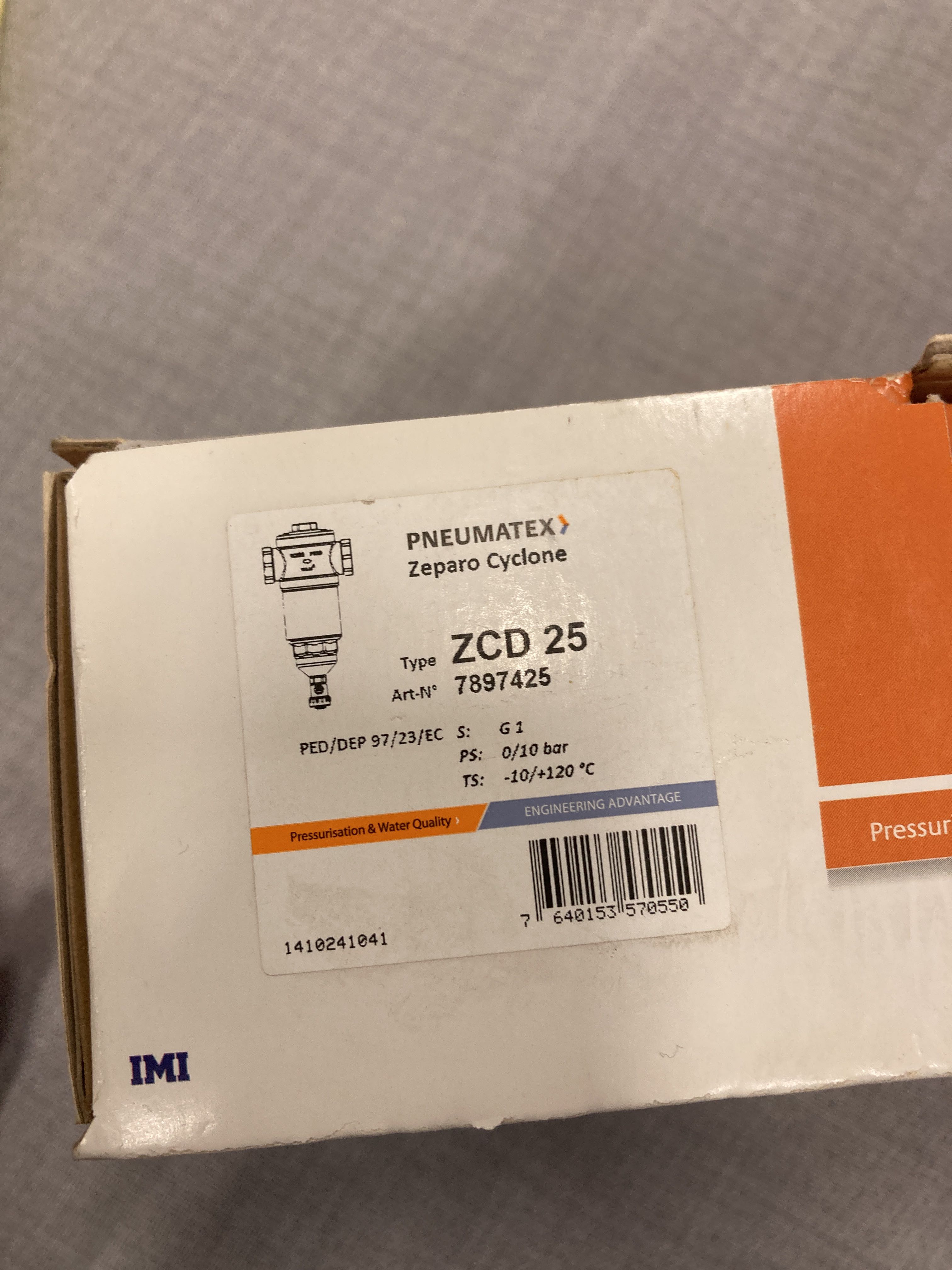 Dirt trap IMI Zeparo Cyclone Dirt ZCD - PS Auction - We value the future - Largest in net auctions