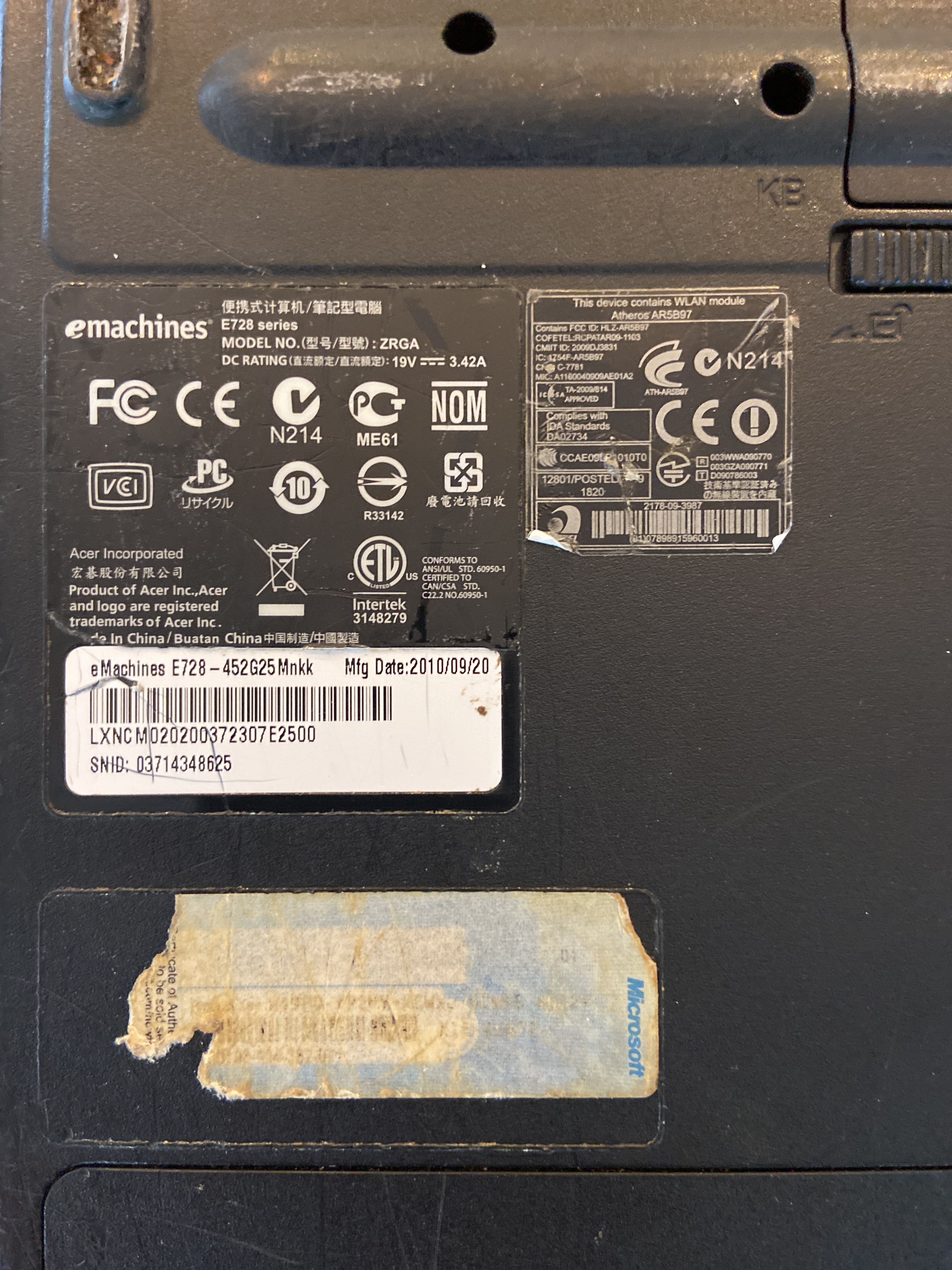 Laptop x2 - HP & Emachine - Auktioner online - Nätauktioner ...