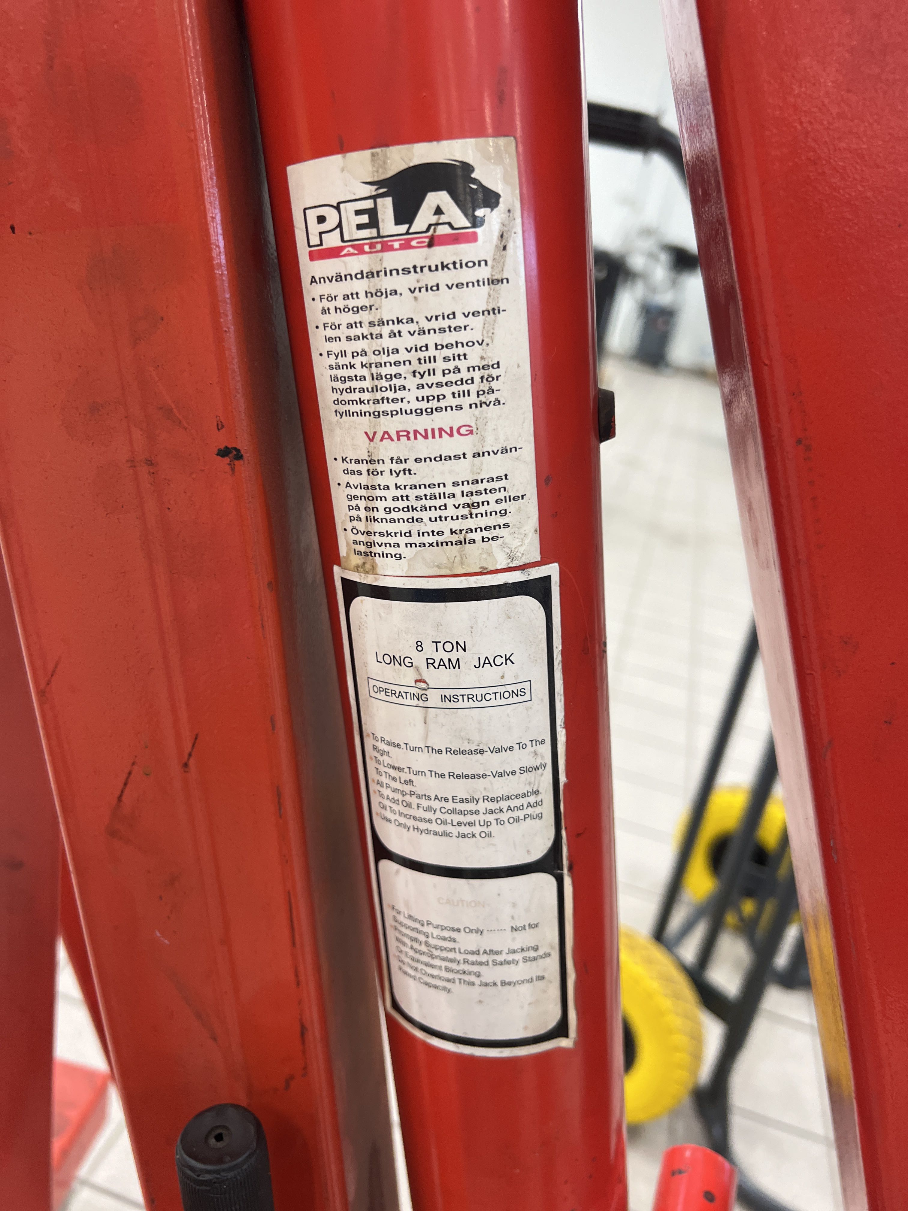 Motorlyft 8 ton - Pela - Auktioner online - Nätauktioner ...