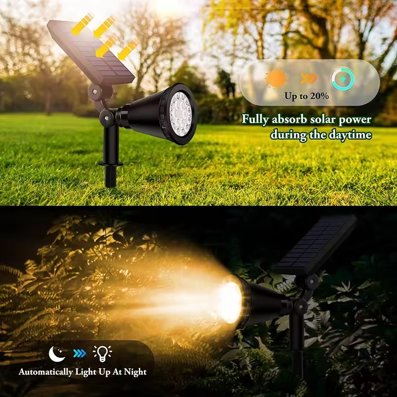 4 pcs Solar cell spotlight 18 LED - Free shipping - PS Auction - We ...