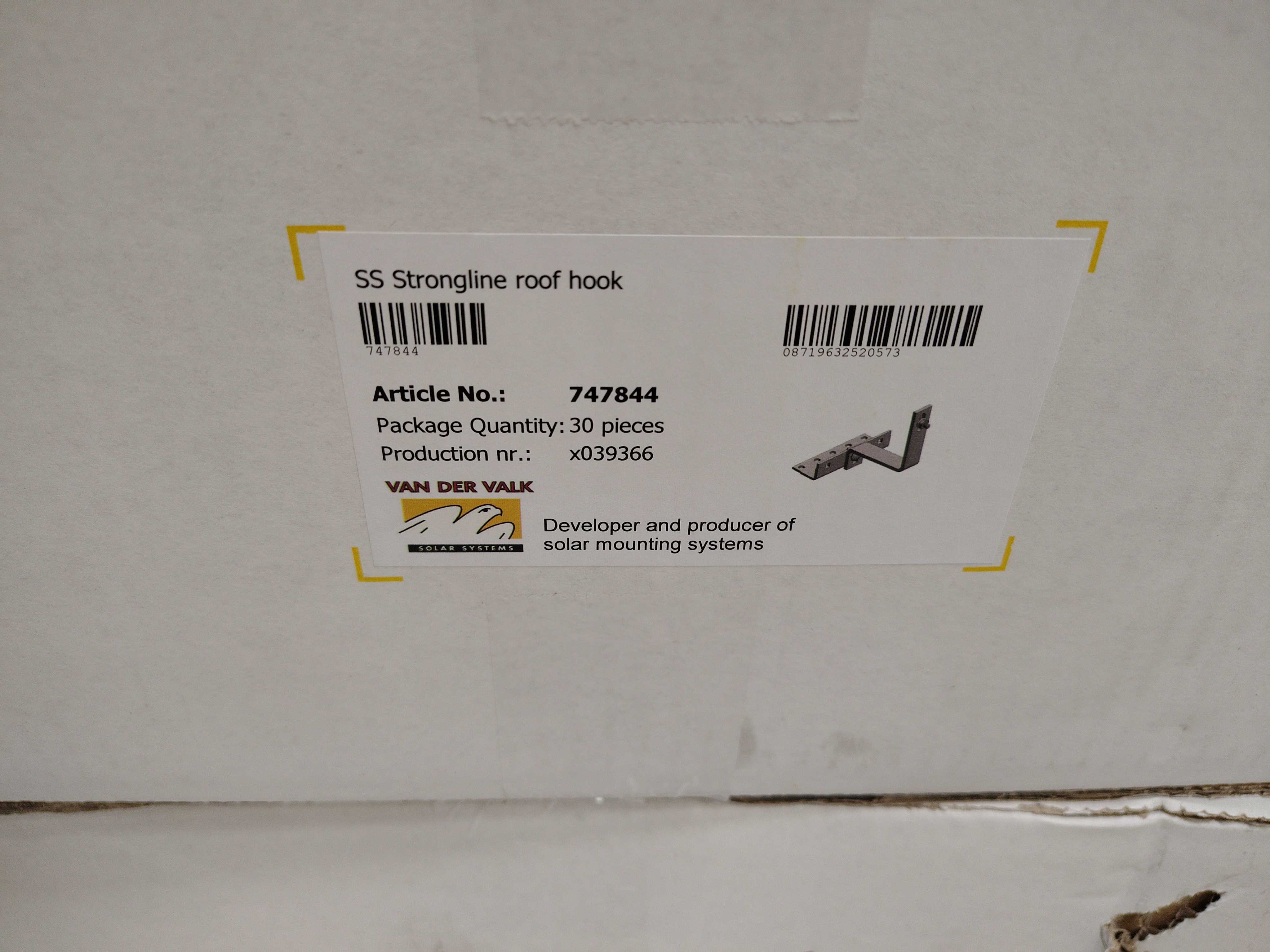 Roof hook, 30 pcs – Van der Valk, stainless steel adjustable for roof ...