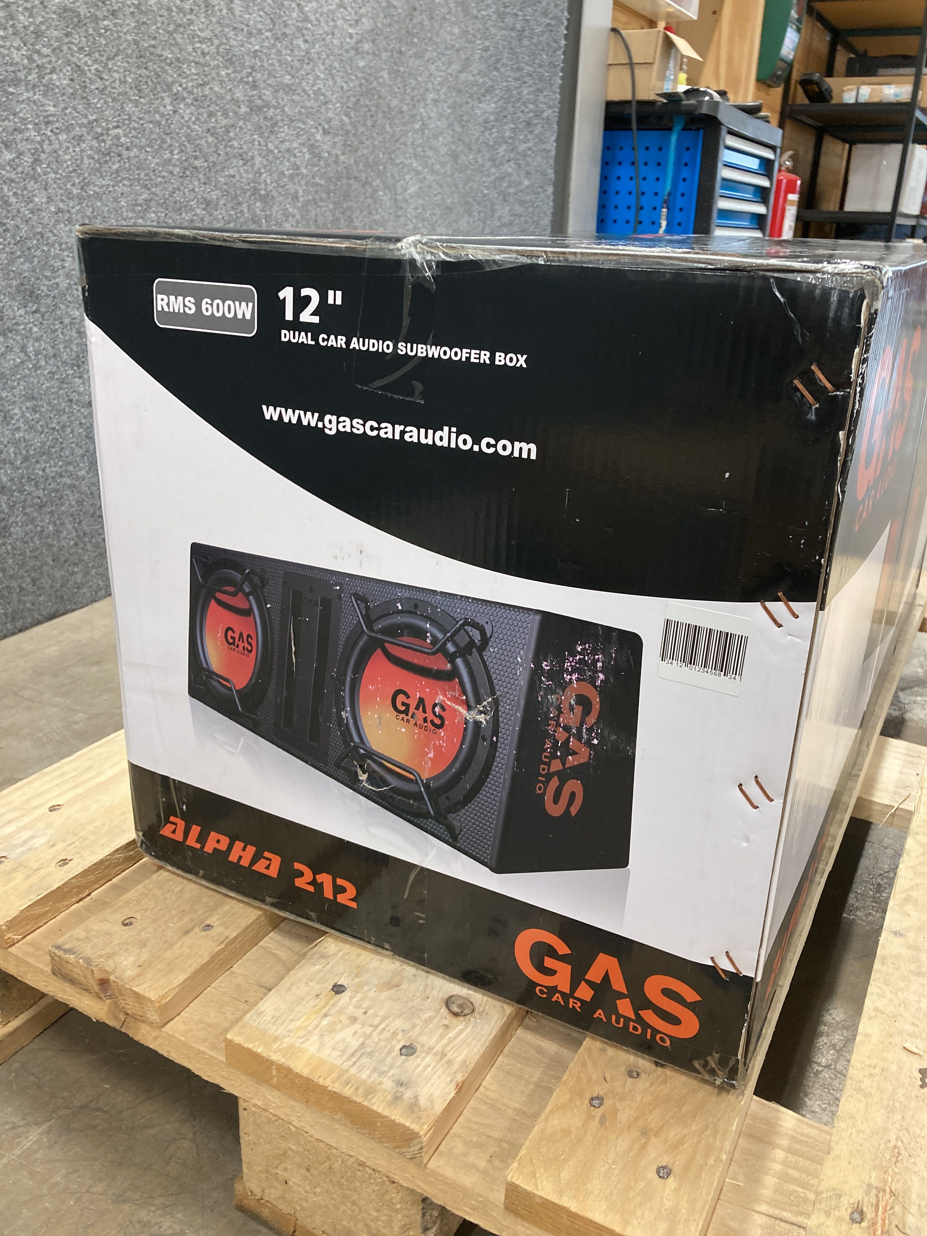 Bass box GAS Alpha212, 2x12", 600W RMS / 1200W MAX - PS Auction - We ...