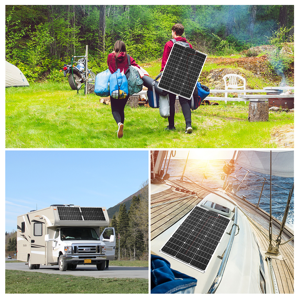 Flexibel solpanel båt & Camping modell 100 watt - Auktioner online ...