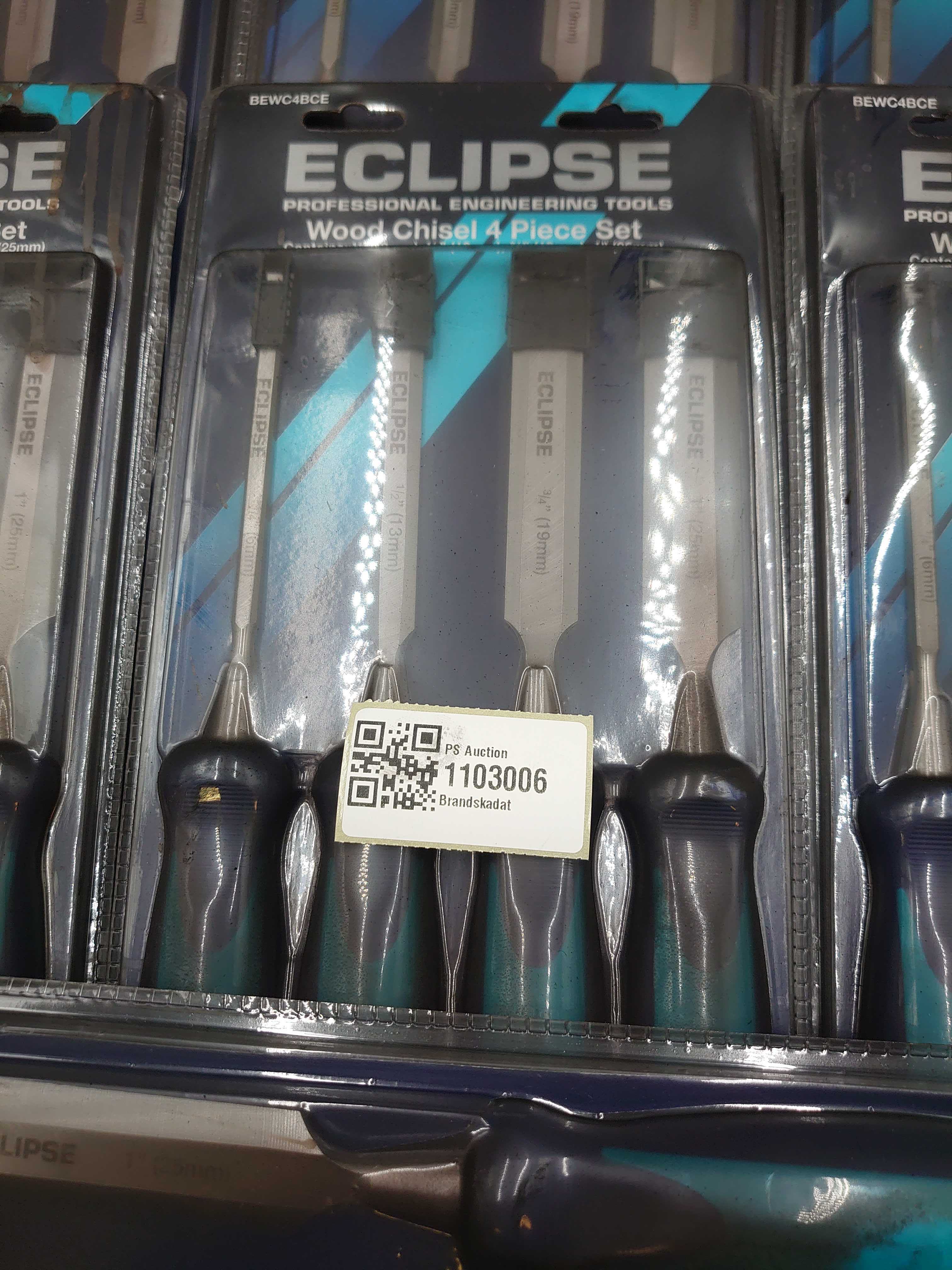 7 pcs 4-pack Eclipse wood chisel set 4 parts- Shipping included - PS ...