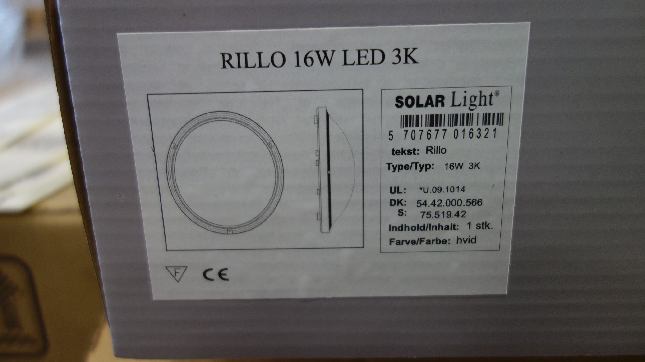 Luminaire Rillo LED 16W 3K - PS Auction - We value the future - Largest ...