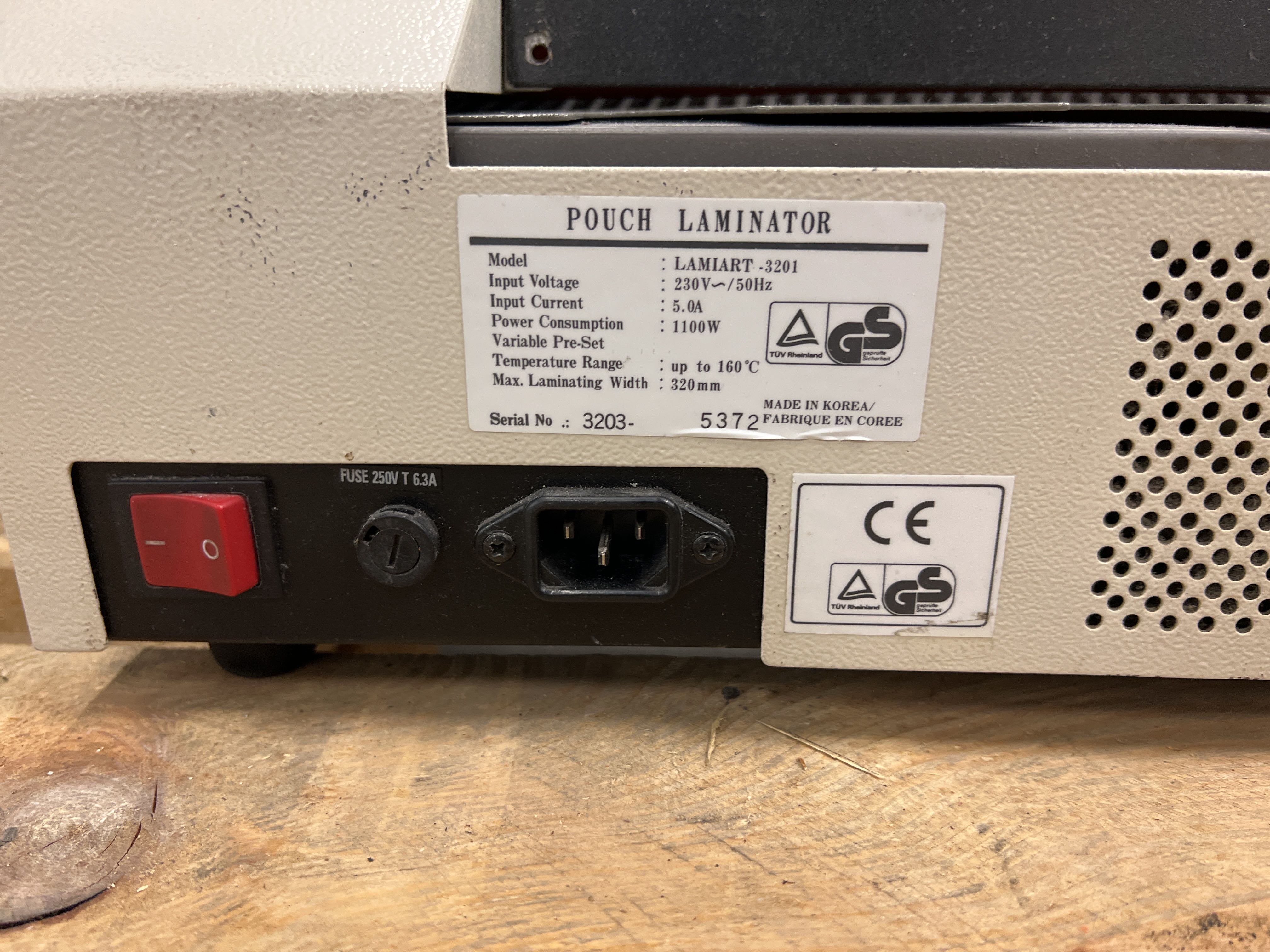 Pocket Laminator Lamiart 3201 Ps Auction We Value The Future