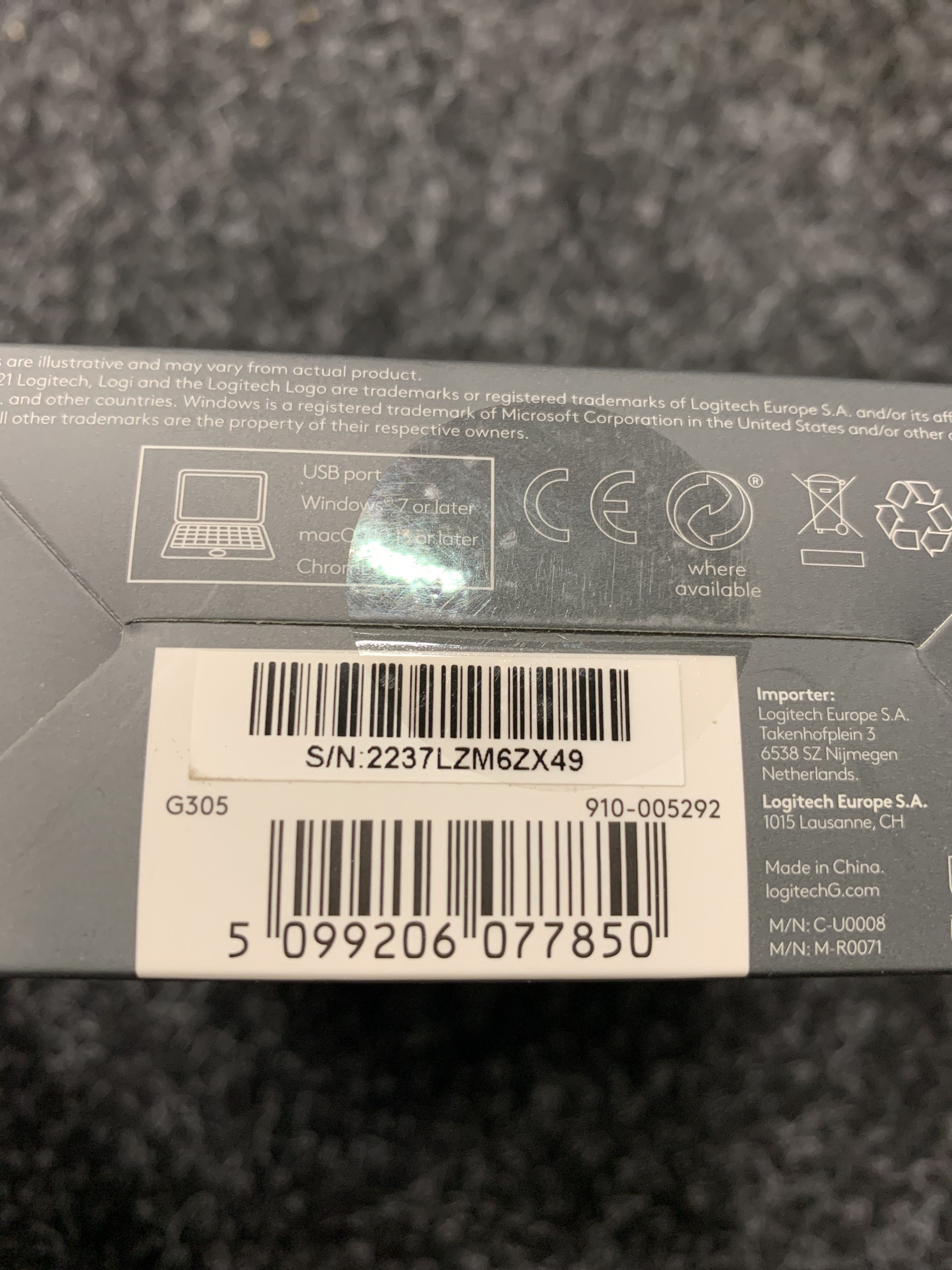 Trådlös Gamingmus Logitech G305 Lightspeed (vit) - Auktioner online ...