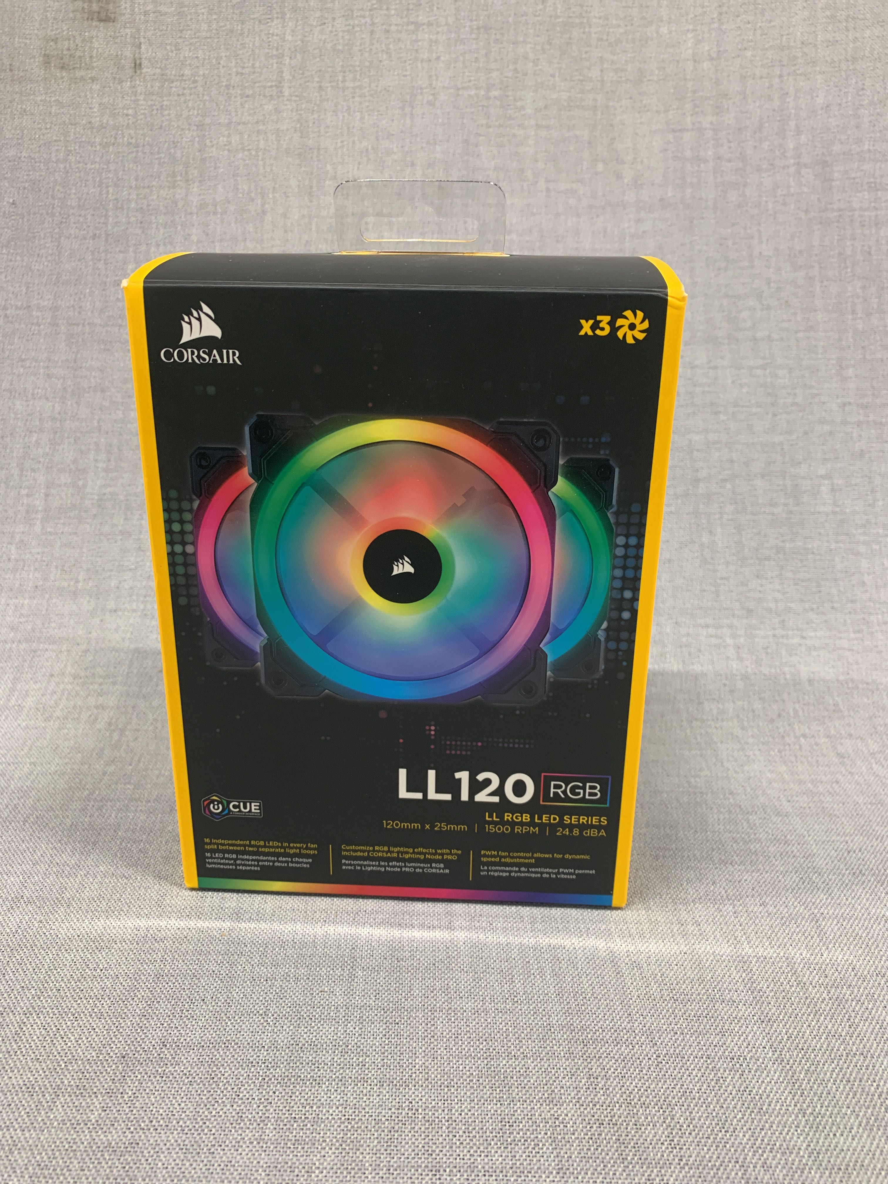 Corsair LL Series LL120 RGB black 3-pack - PS Auction - We value the ...