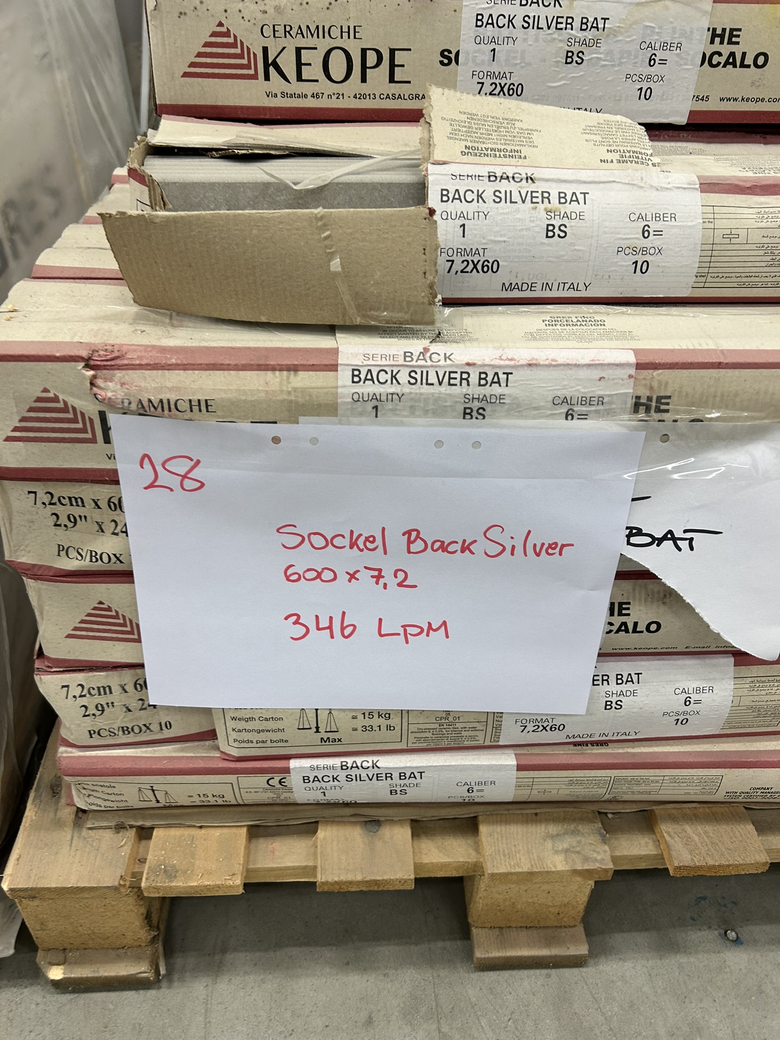 28. Lindström Sockel Back Silver bat 600x7,2 346lmp - Auktioner online ...