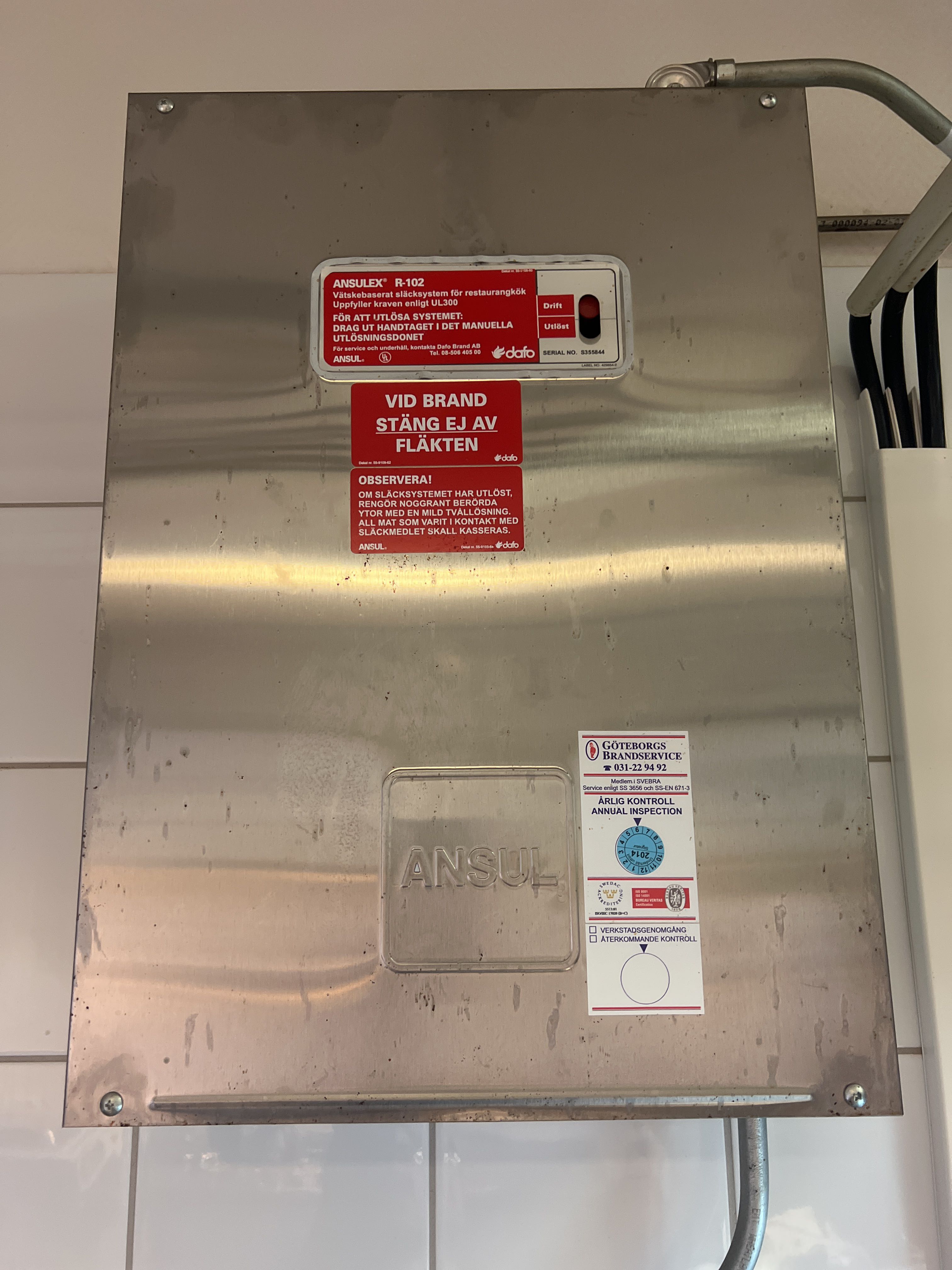 Fan cover with extinguishing system ansulex - PS Auction - We value the ...