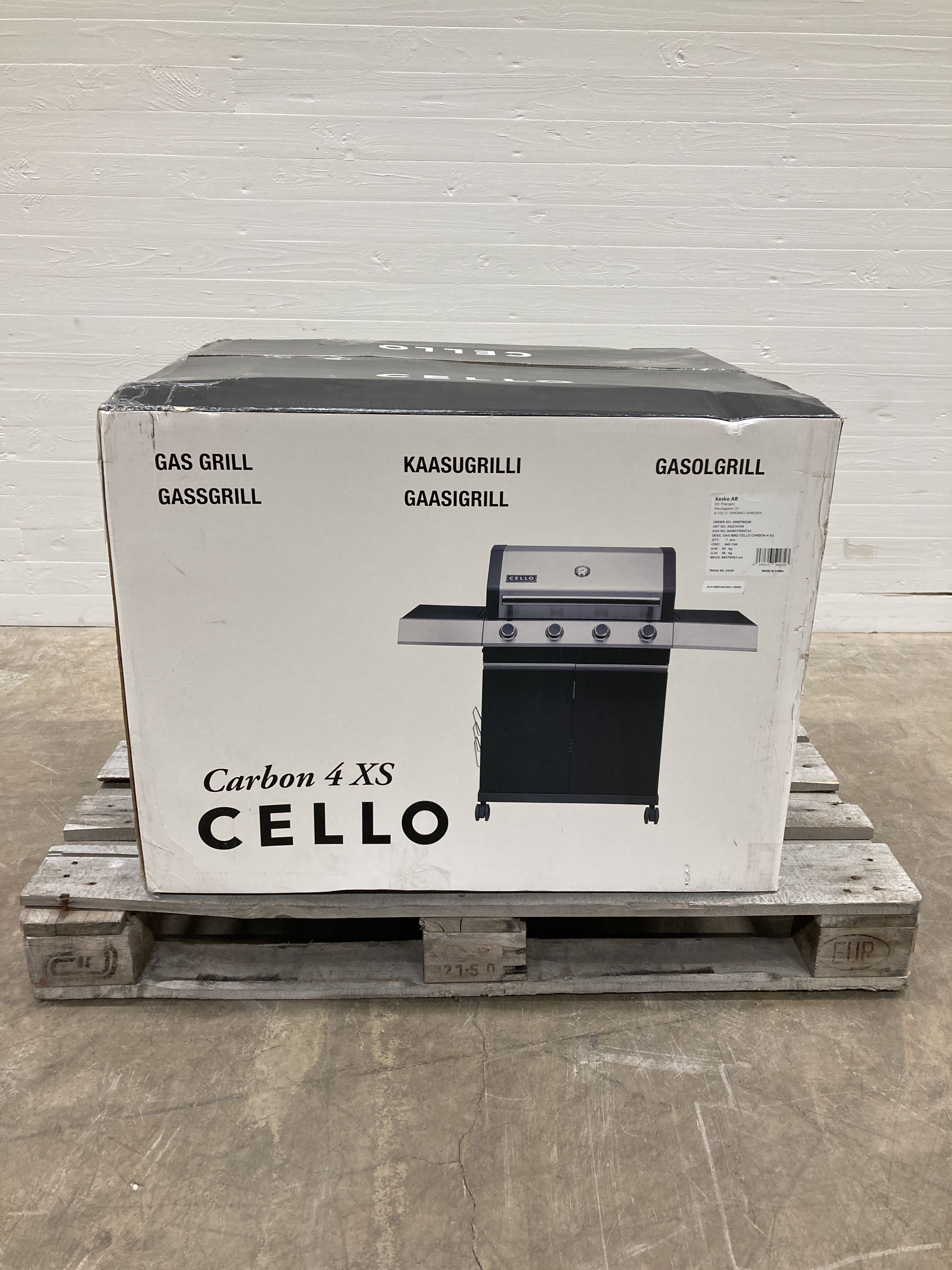 Gas Grill Cello Carbon 4 Xs - PS Auction - We value the future ...