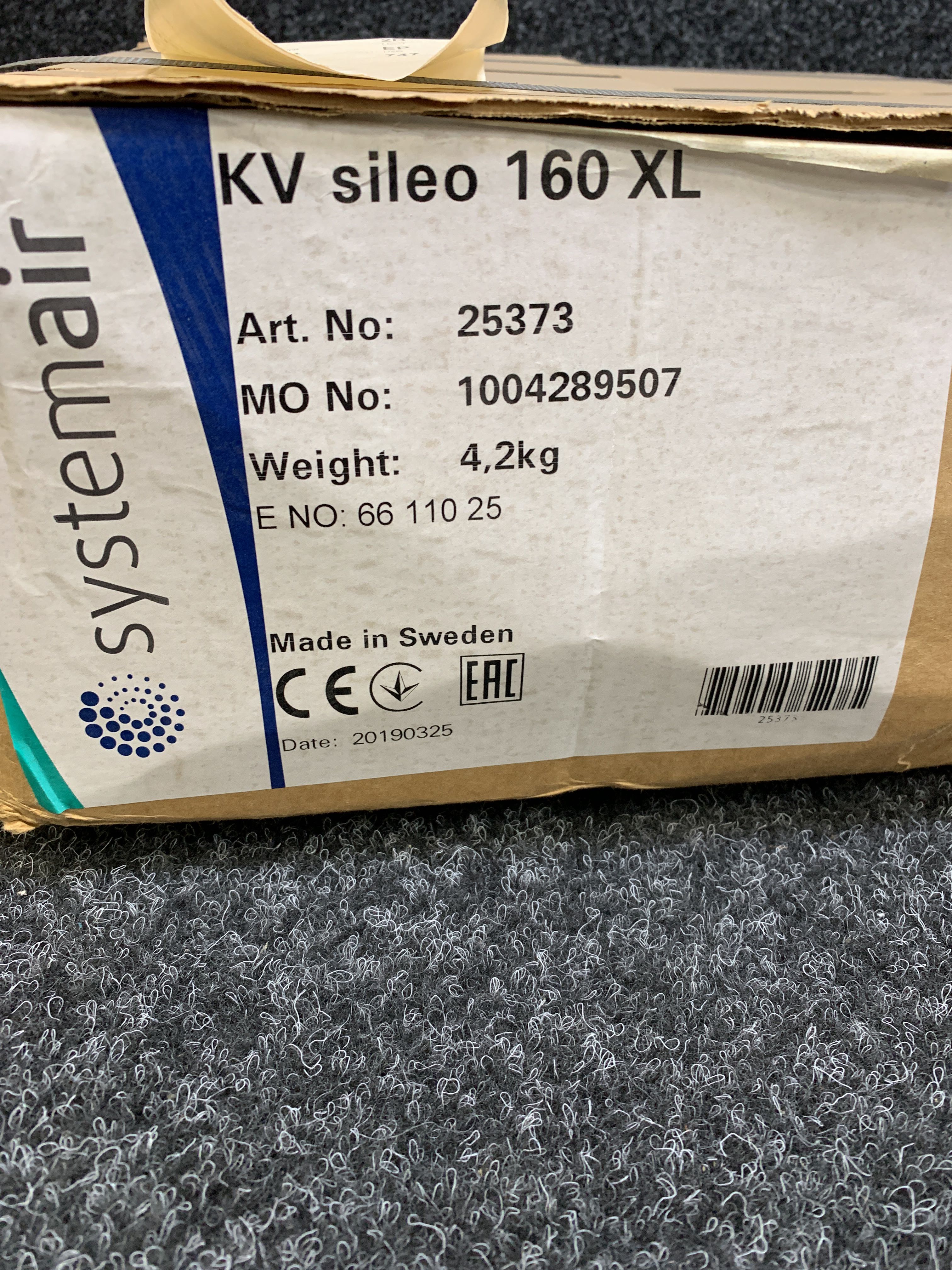 Väggfläkt Kv 160Xl Sileo Systemair - Auktioner online - Nätauktioner & Konkursauktioner | PS Auction