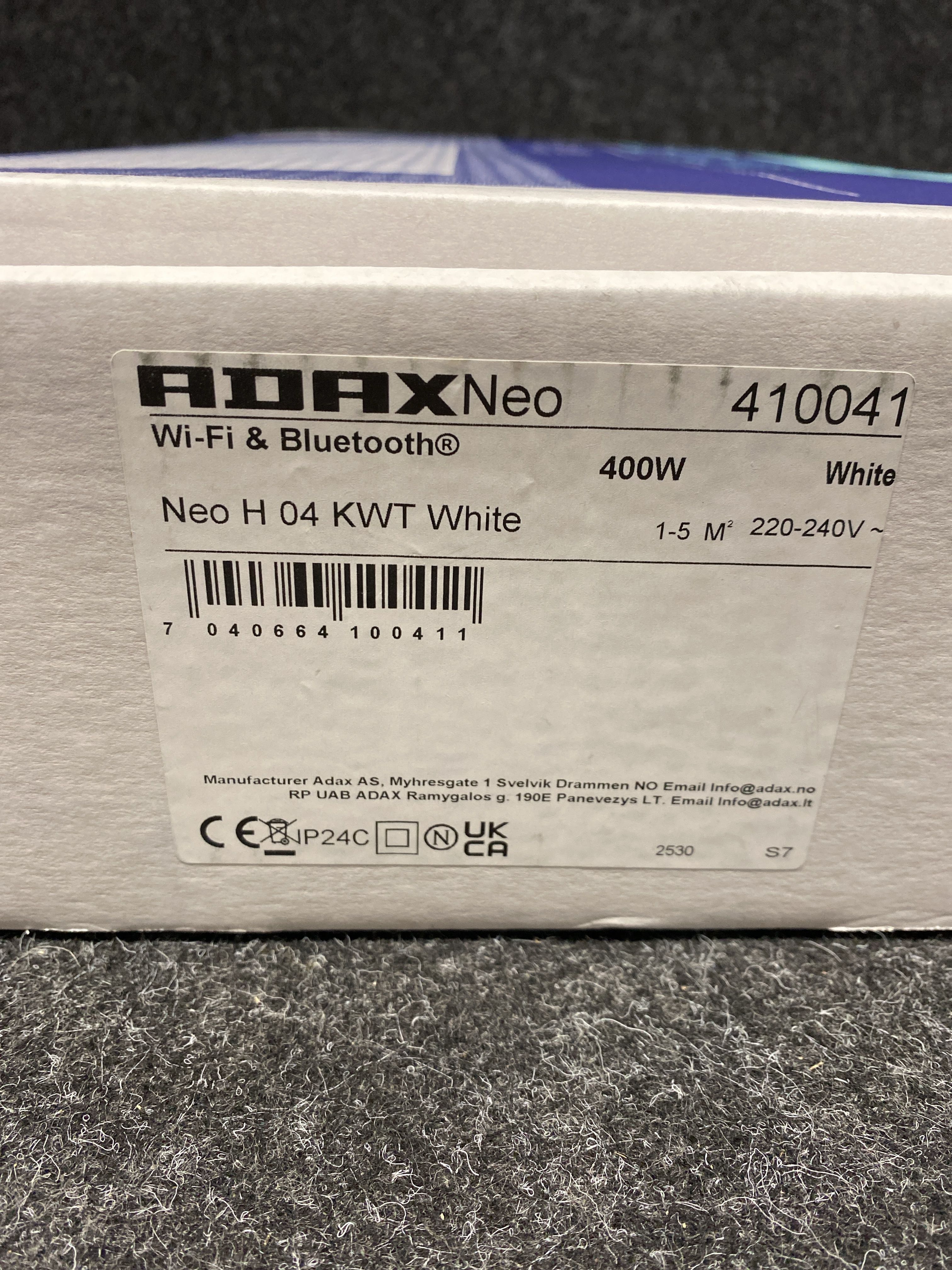 Panel element Adax Neo WiFi 400W (white) - PS Auction - We value the ...