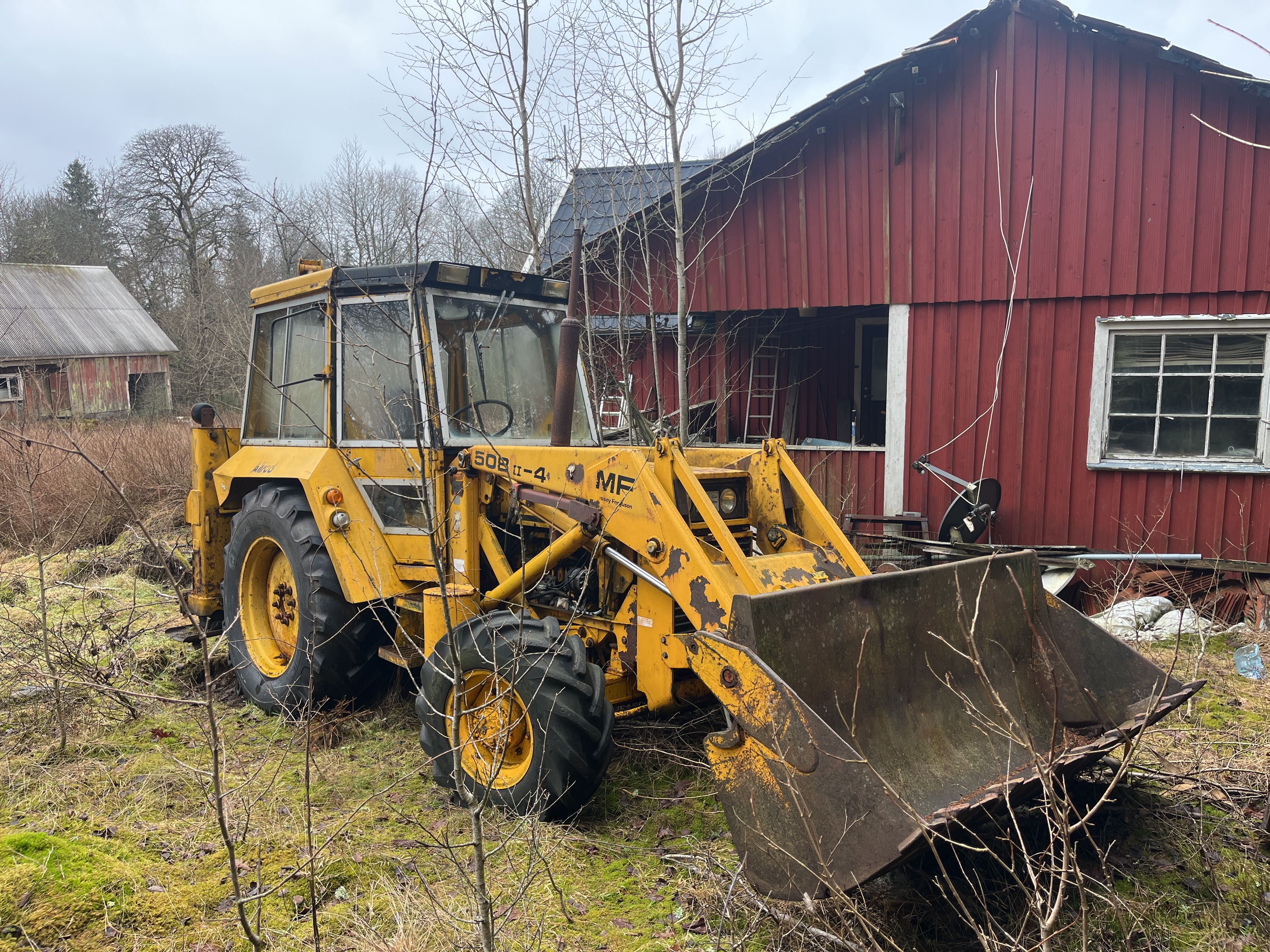 Traktorgrävare - Massey Ferguson MF 50B -1982 (Reparationsobjekt ...