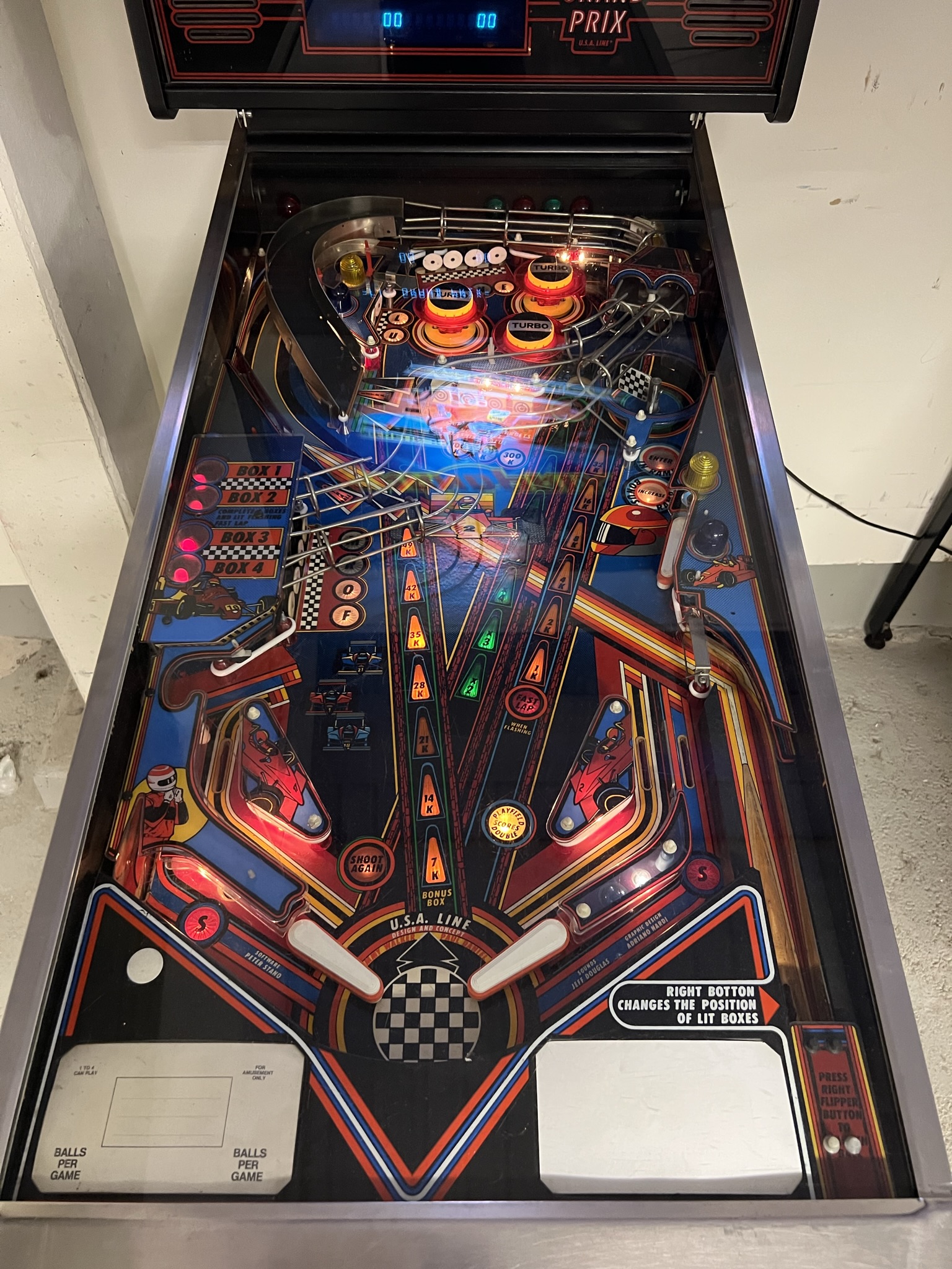 Pinball Bell Games F1 Grand Prix -1987 - PS Auction - We value the ...