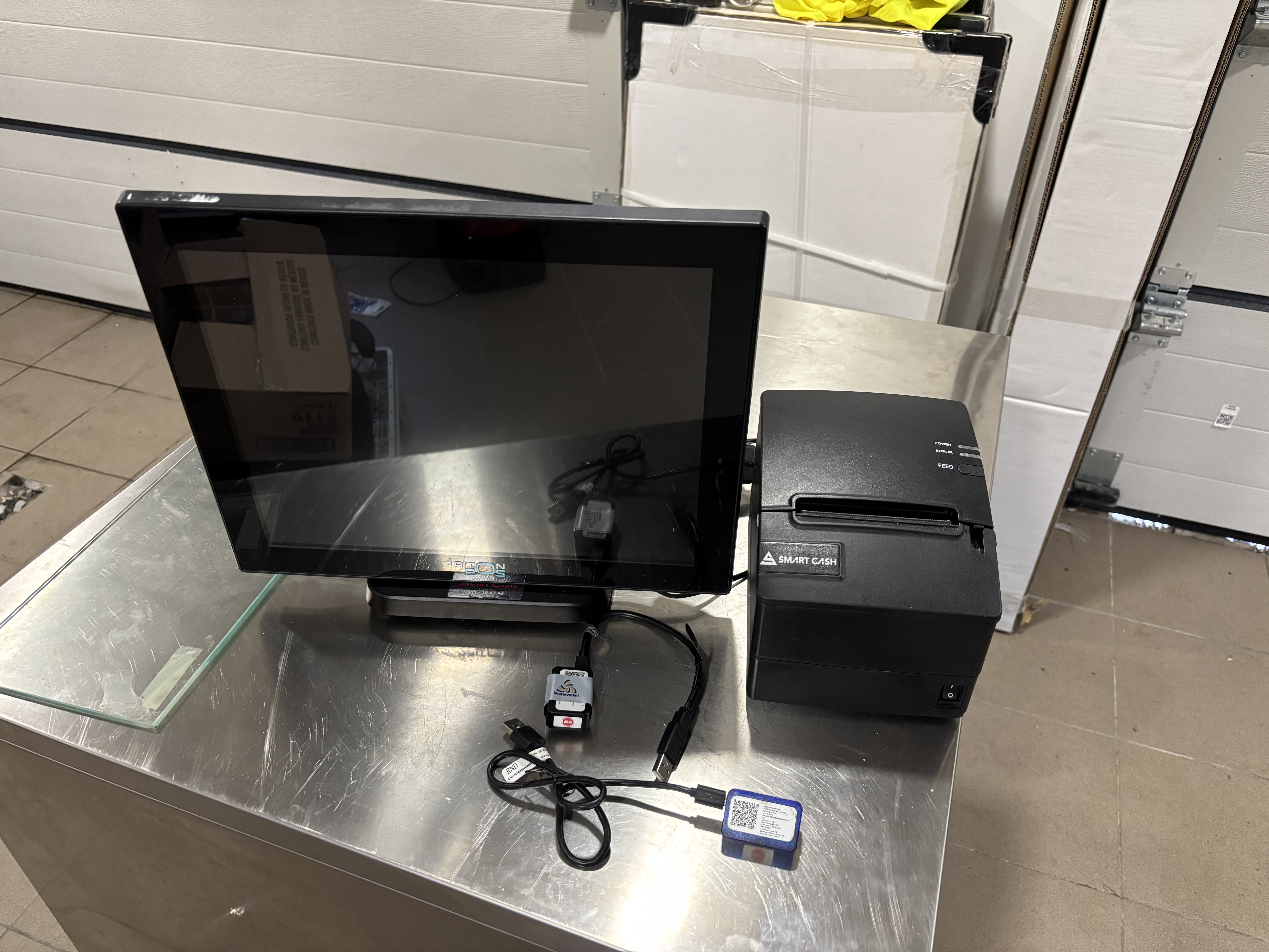 Cash register system, Triton POS with receipt printer and control units ...