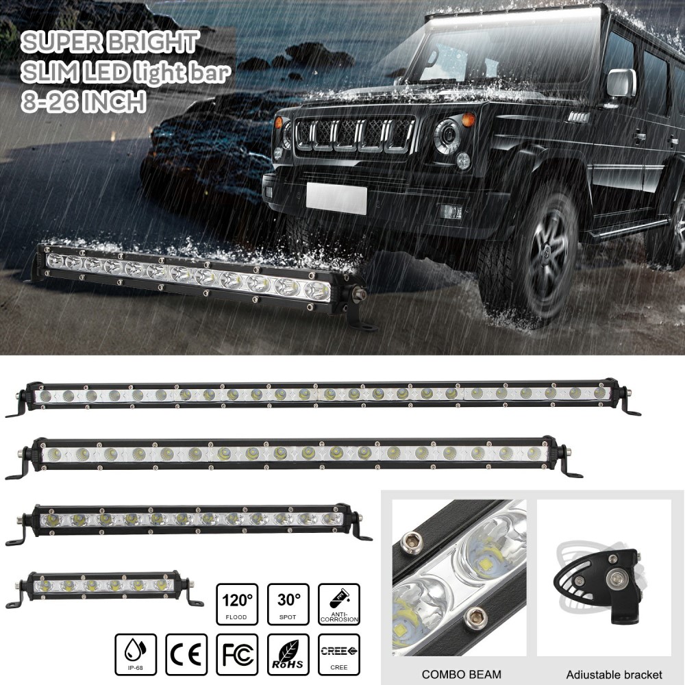 LED extra light ramp, slim, 20 ", 18 LED, 5400 lumens, 54W - Shipping ...