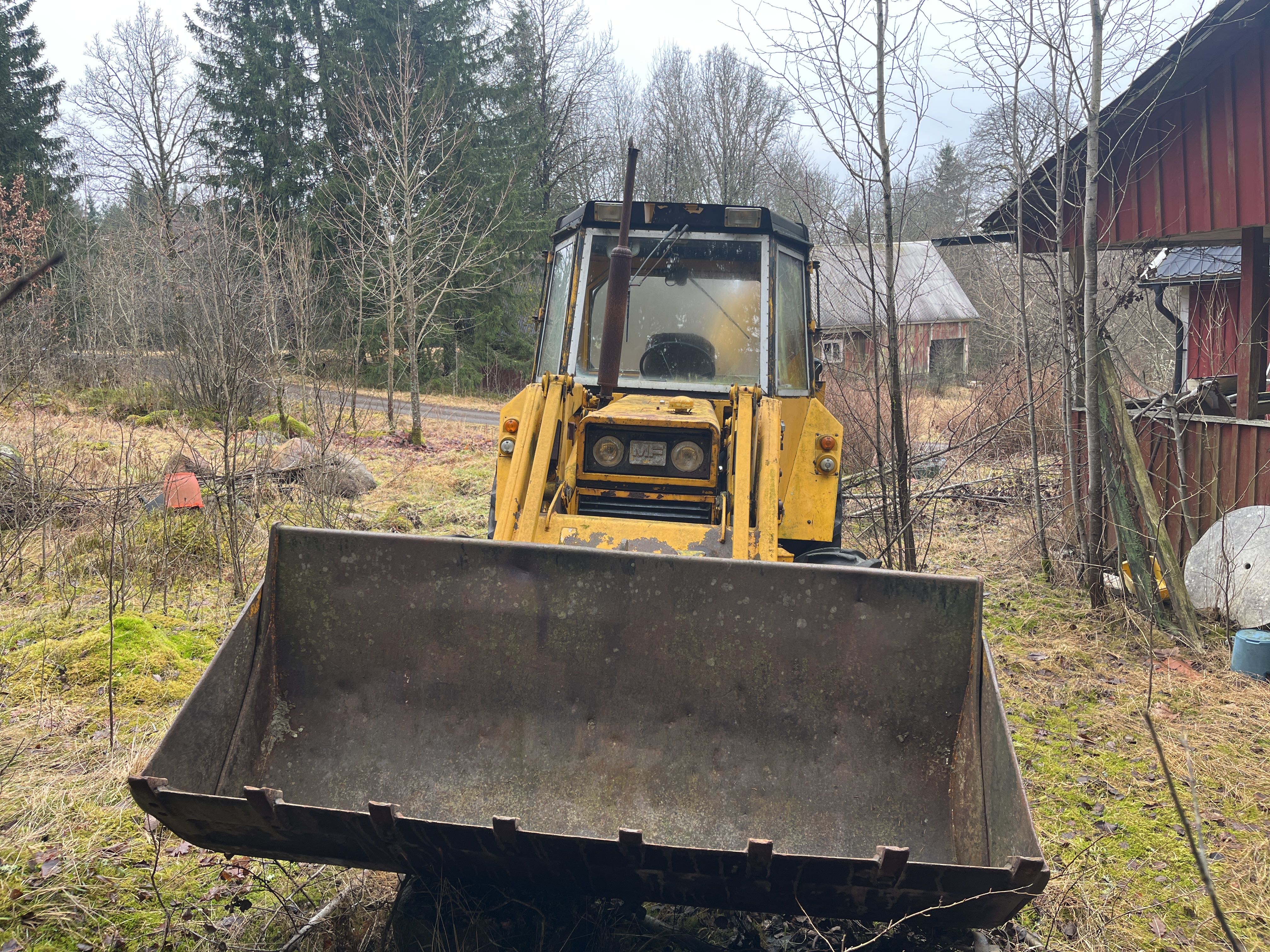 Traktorgrävare - Massey Ferguson MF 50B -1982 (Reparationsobjekt ...