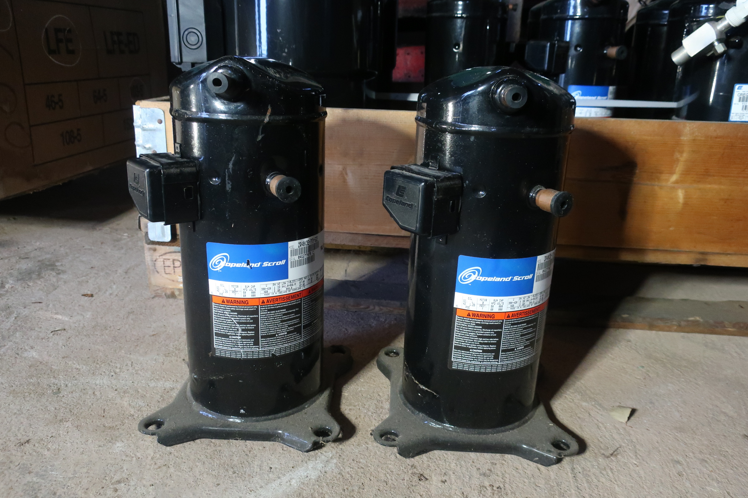 2st kompressorer, Copeland ZR40K3E-TFD-522 - Auktioner online ...