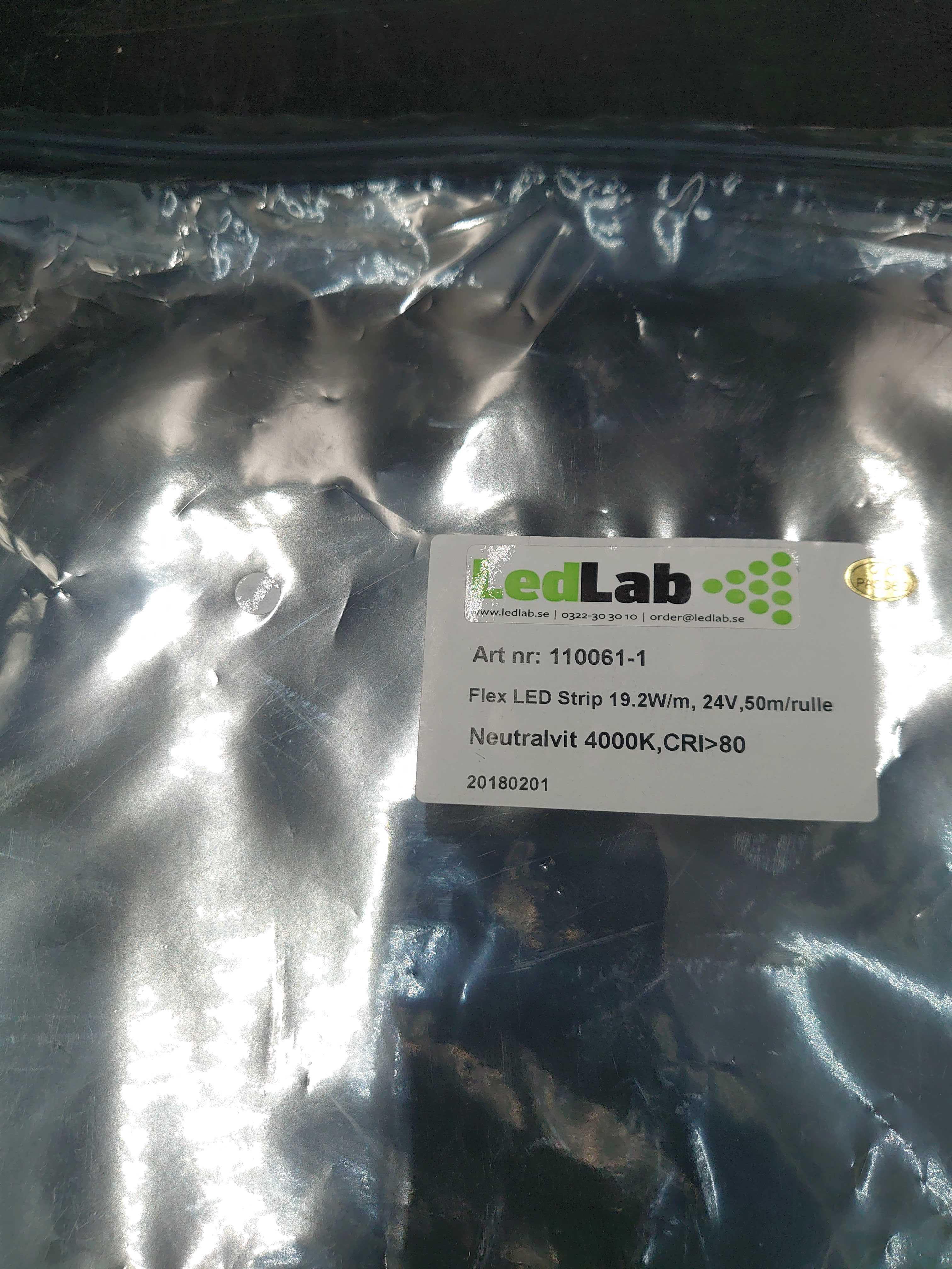 Ledlab 10.3 meter Flex LED strip 19.2W, 24V 4000K - Shipping included - PS Auction - We value ...