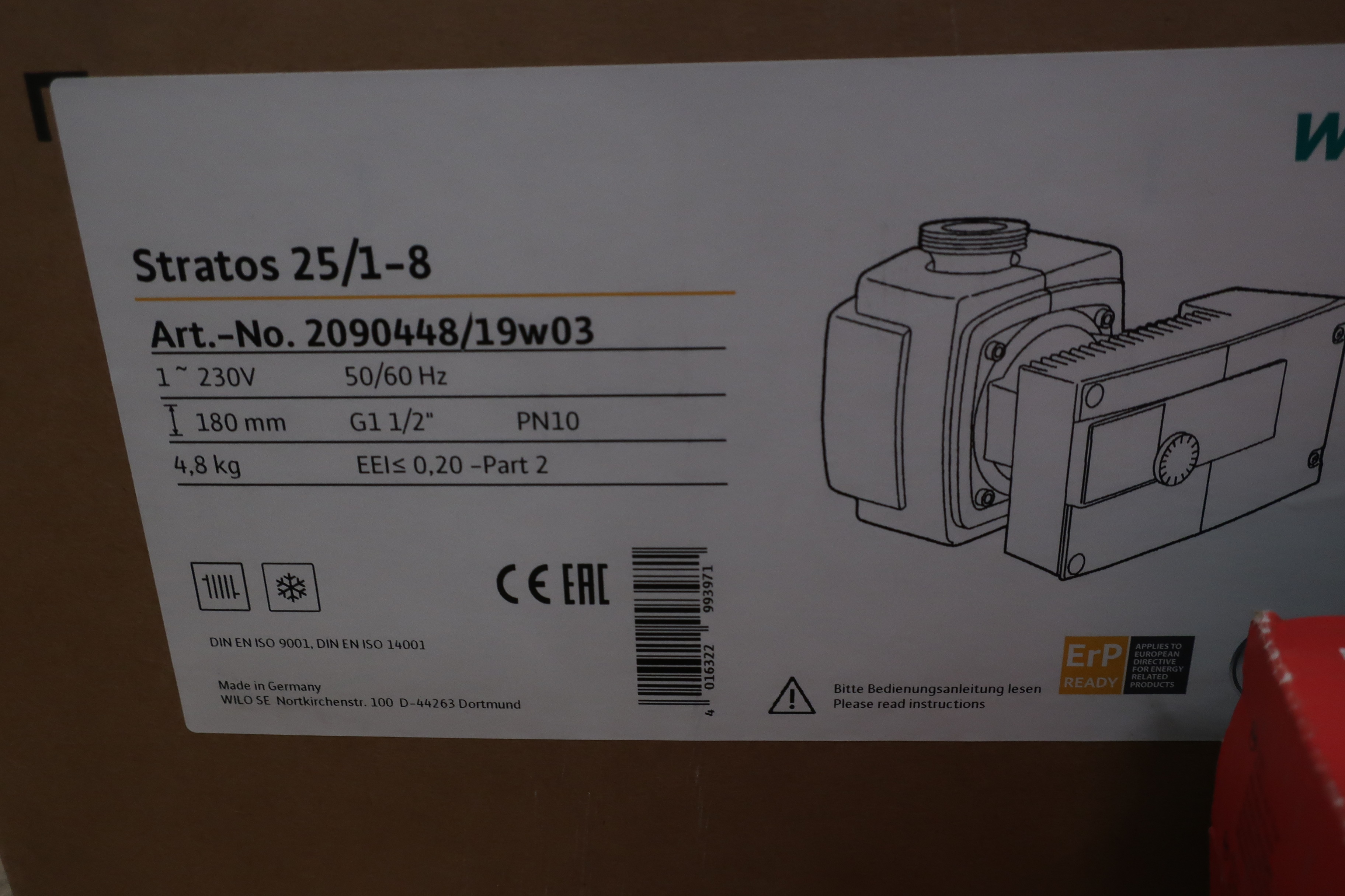 Circulation pump Wilo Stratos 25 / 1-8 - PS Auction - We value the ...