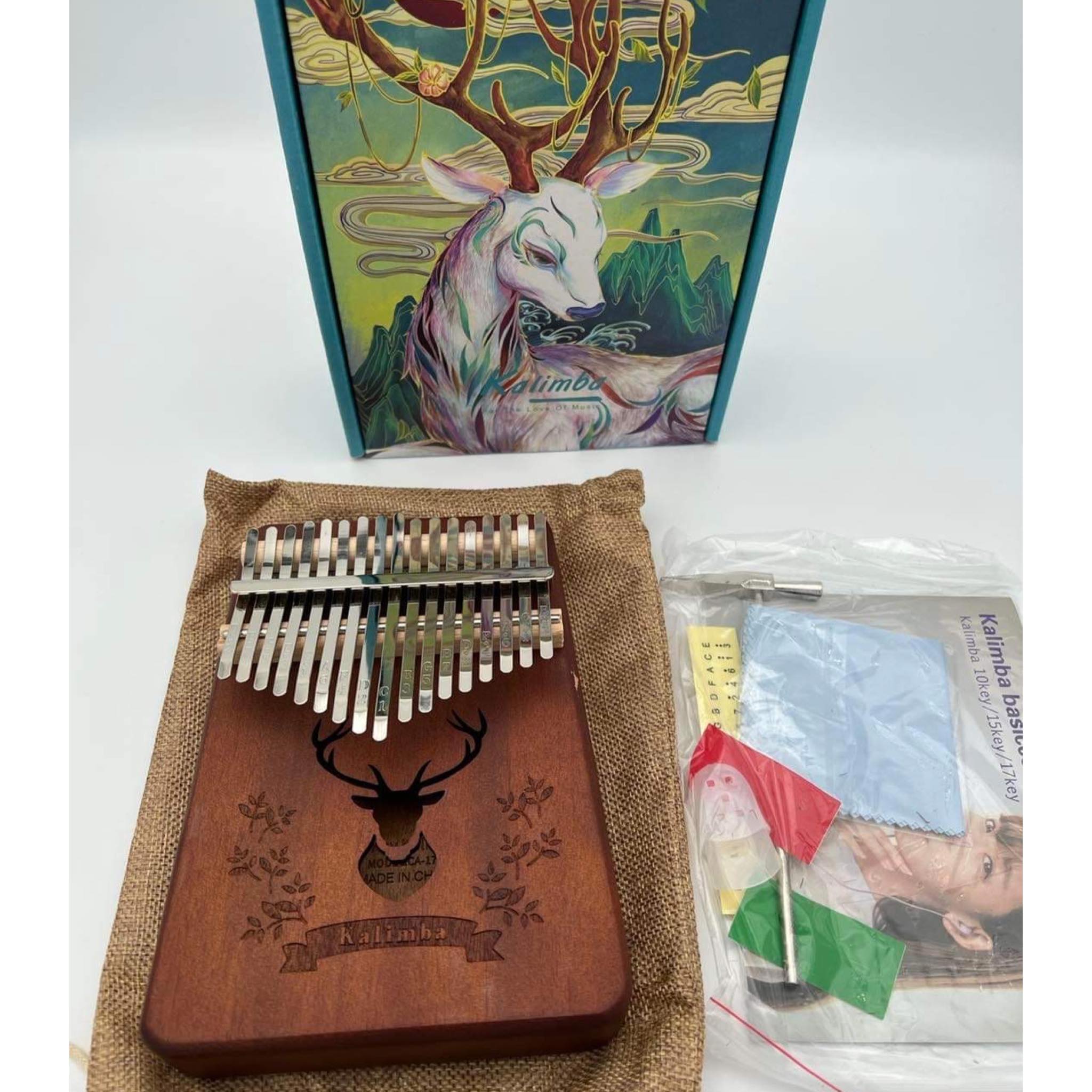 Kalimba Brown Deer 17 keys - PS Auction - We value the future - Largest ...
