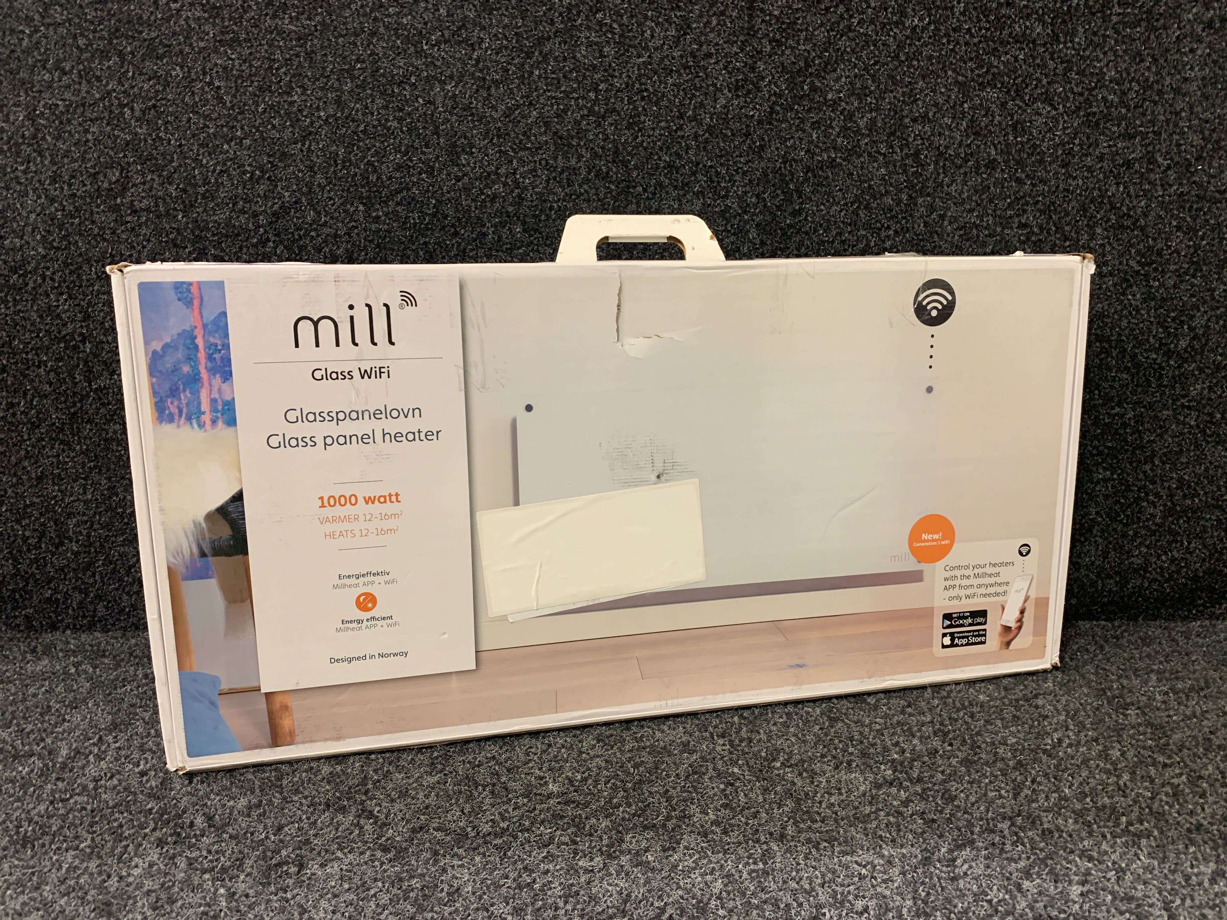 Panelelement Mill Glas WiFi Gen 3 1000W - Auktioner online ...
