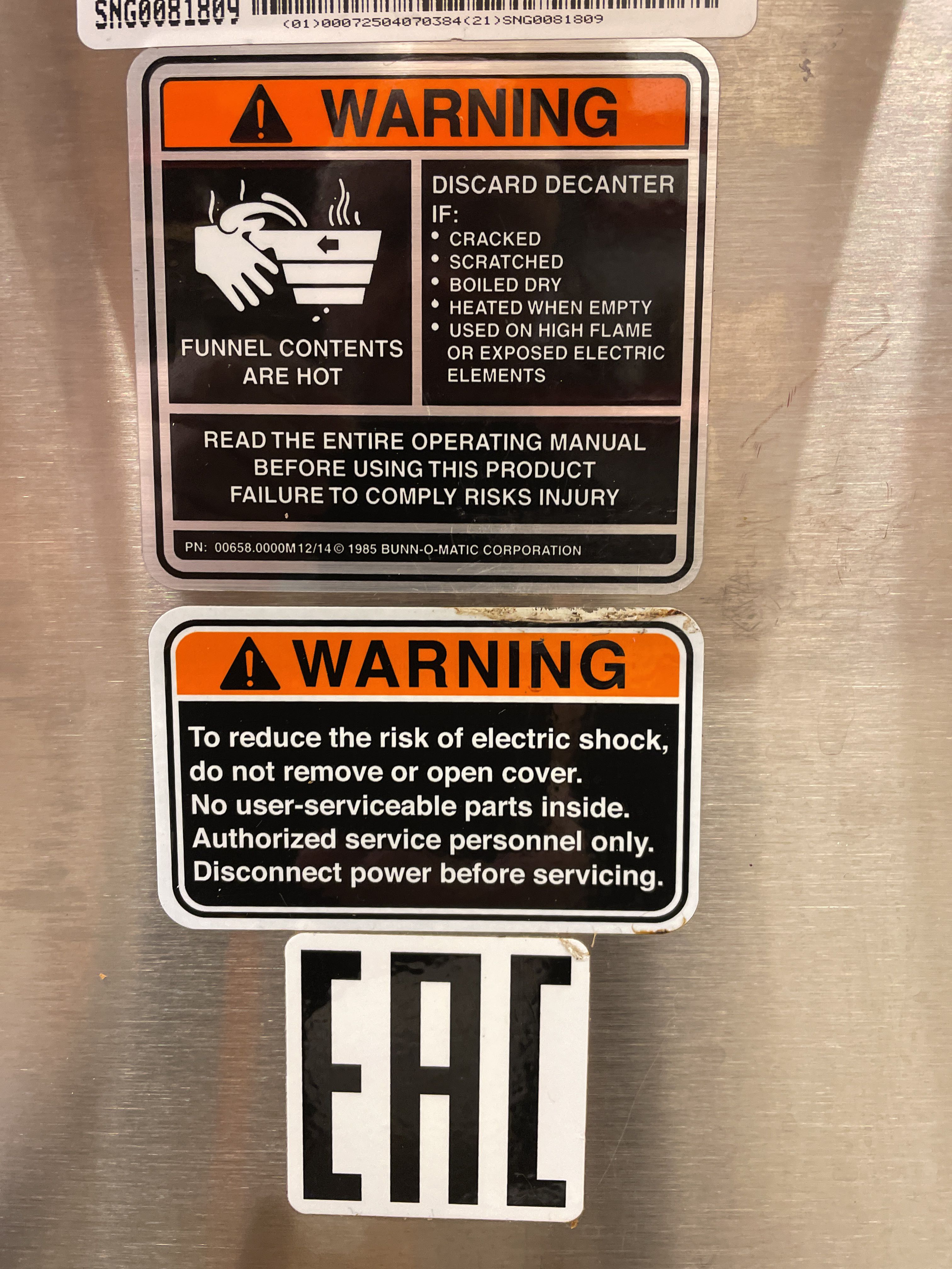 Kaffebryggare Bunn ICB Tower inklusive 4 x Bunn Termosar 6l - Auktioner ...