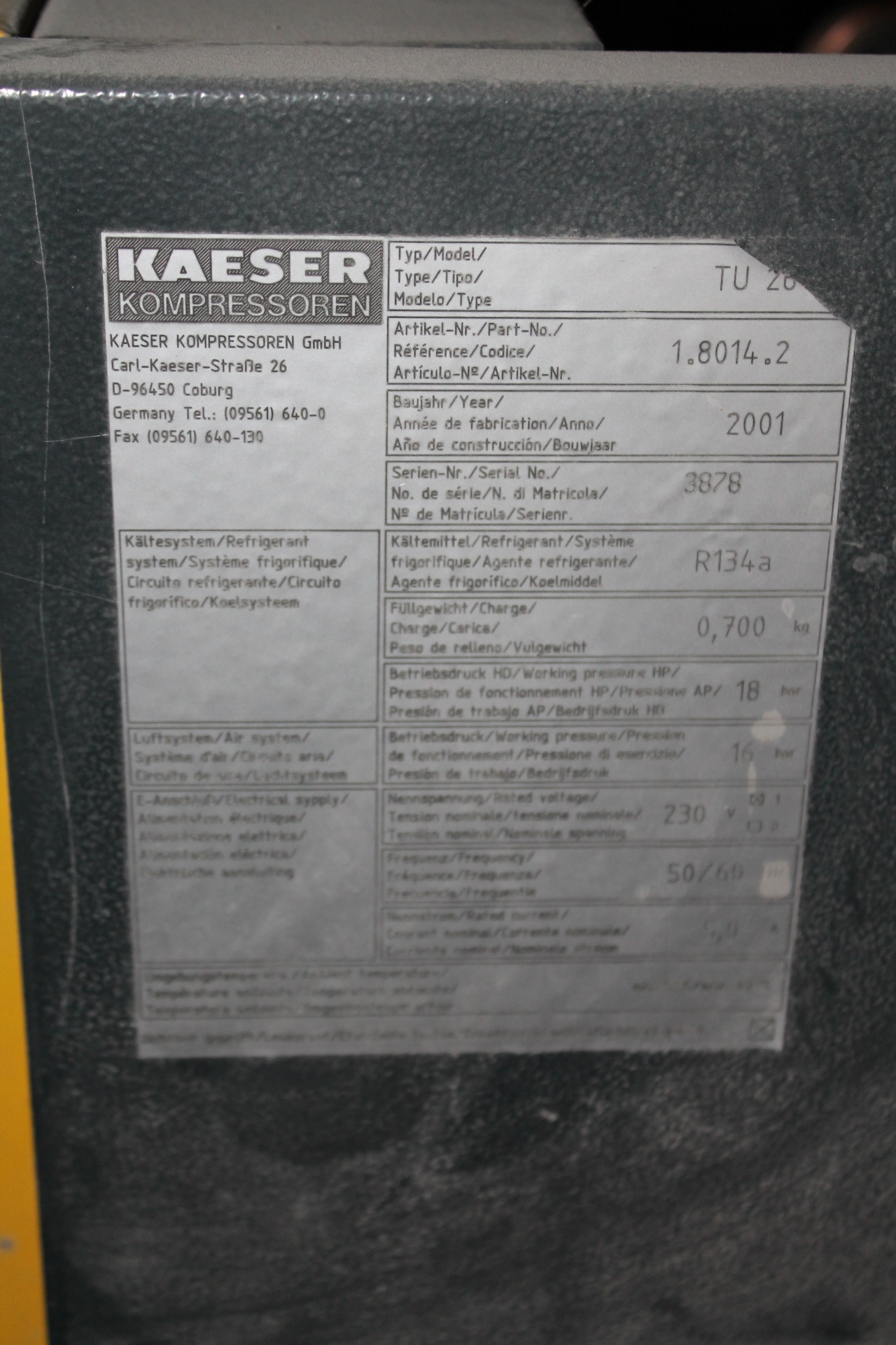 Kaeser kompressor Airtower 19 - Auktioner online - Nätauktioner ...