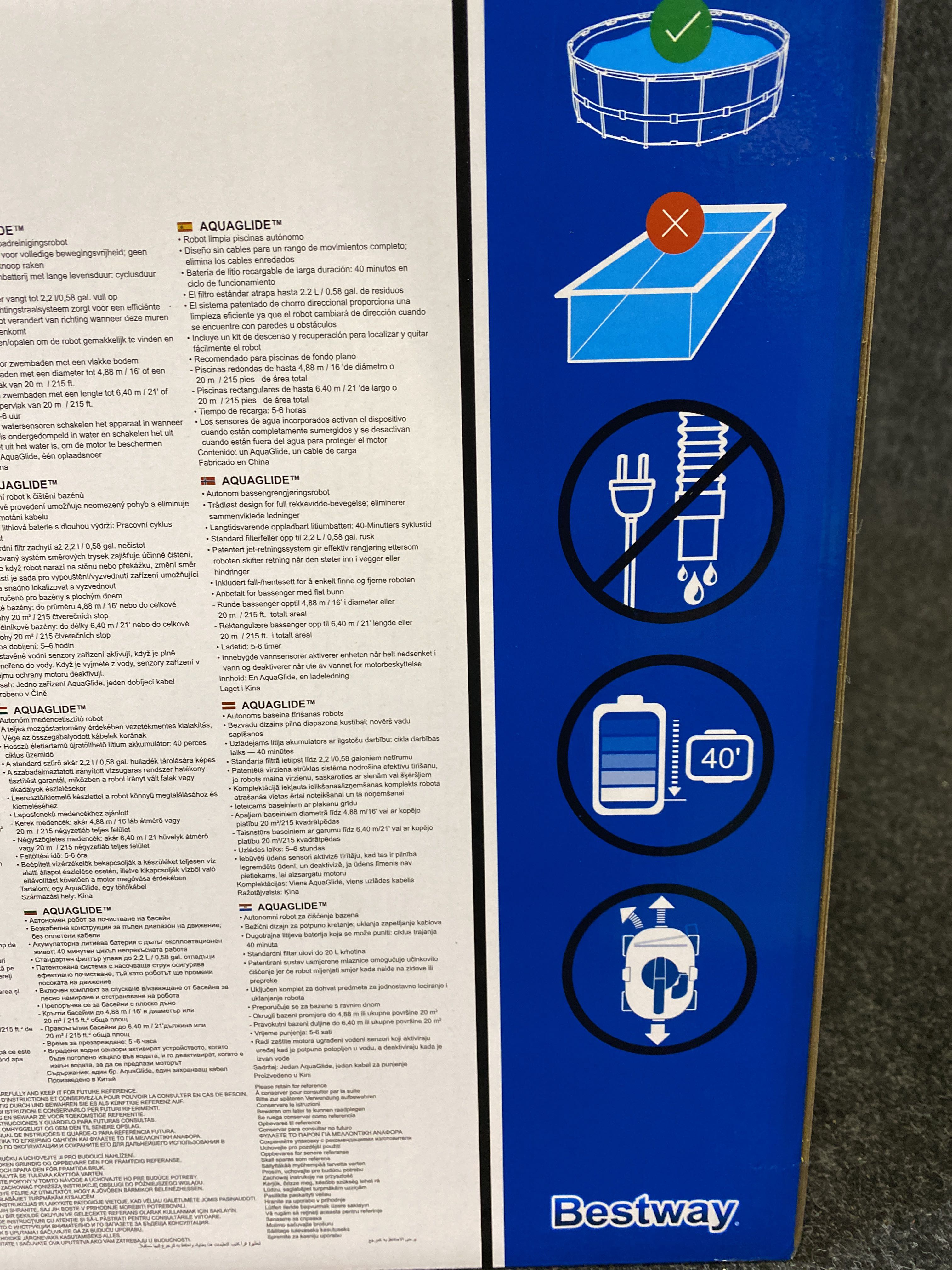 Pooldammsugare Bestway Flowclear AquaGlide - Auktioner online ...