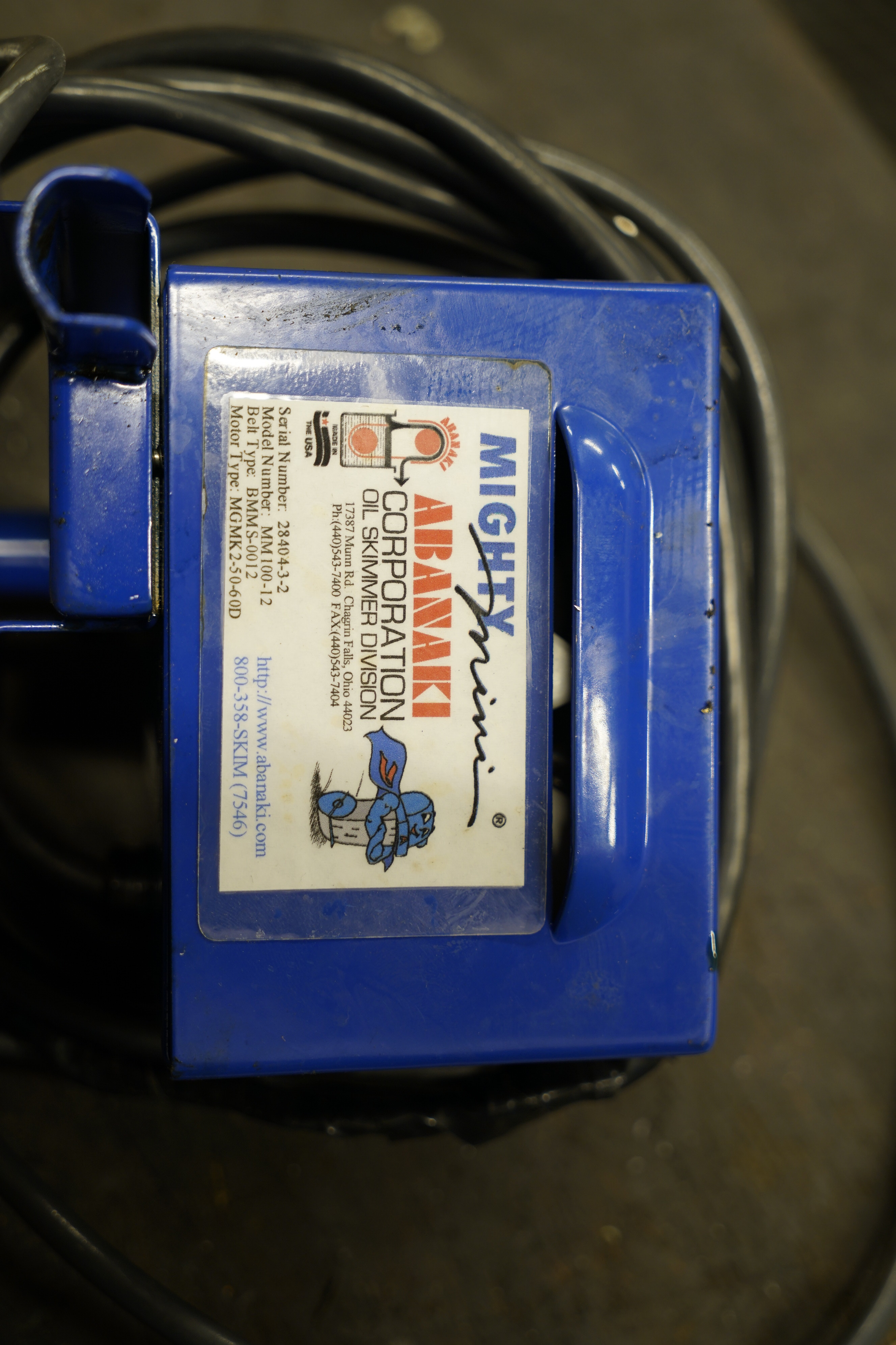 Oil skimmer Mighty Mini – Abanaki - PS Auction - We value the future ...