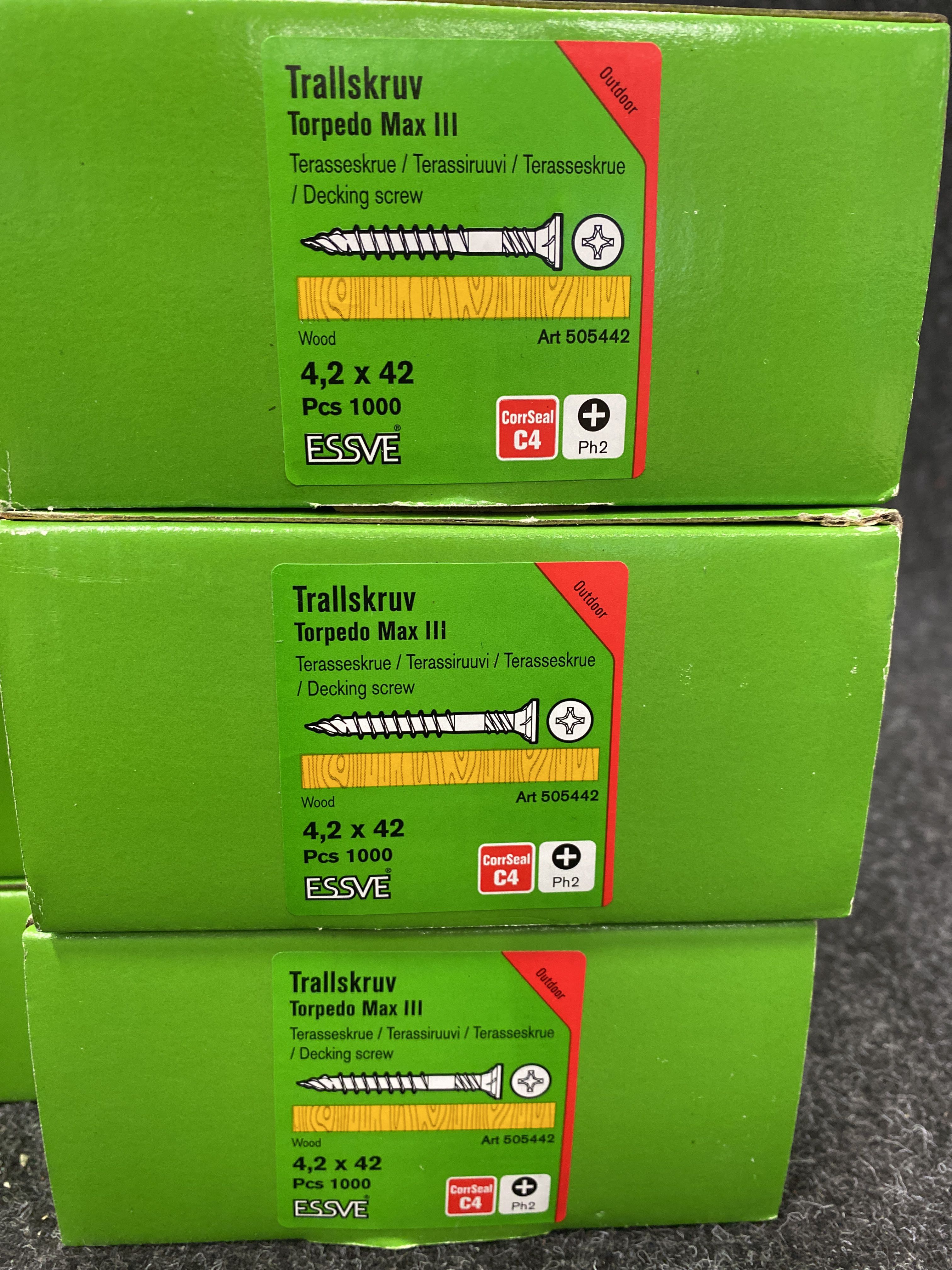 6 packs of Essve banded deck screw & gypsum screw outside - PS Auction ...