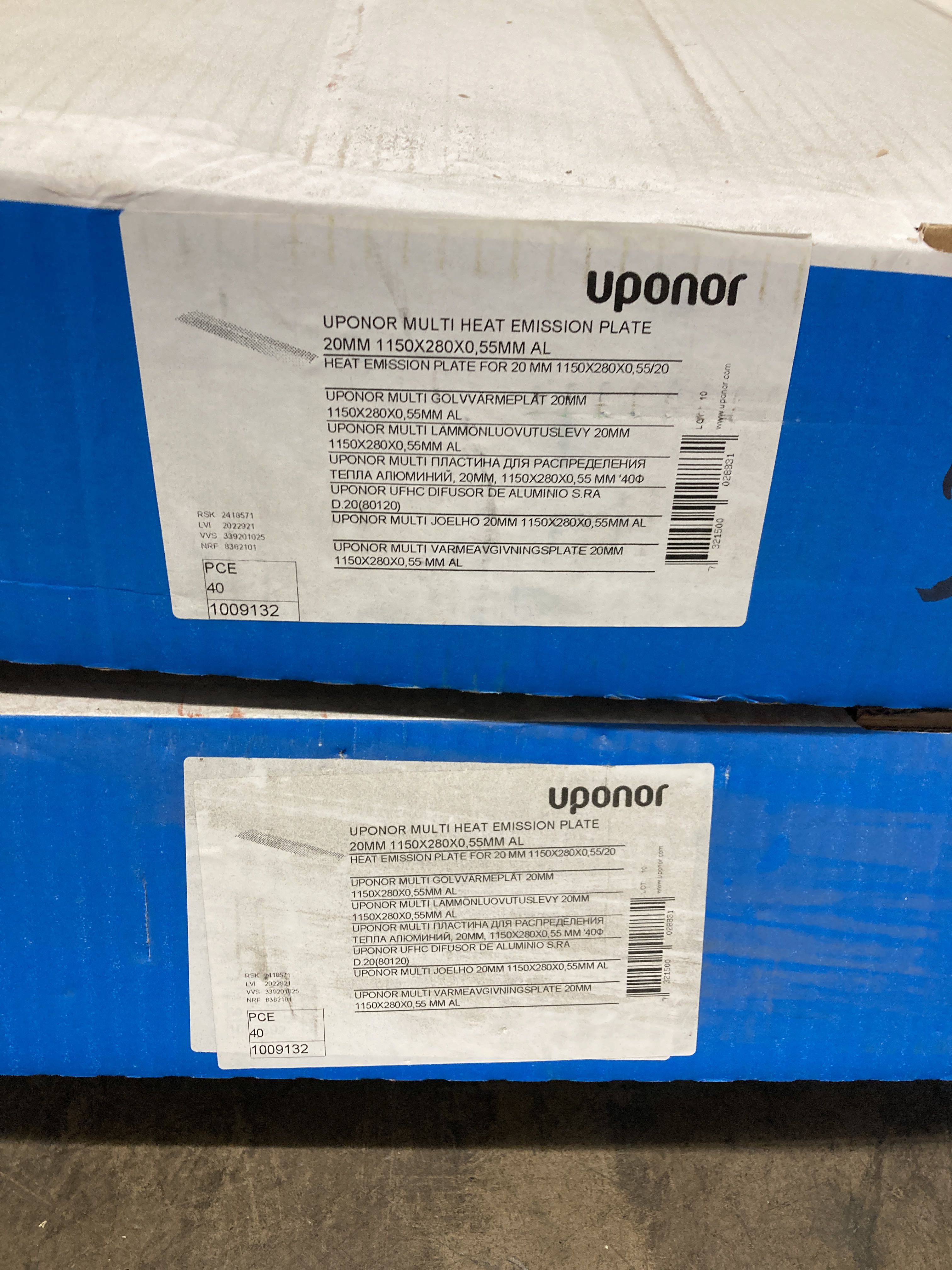 Underfloor heating plate Uponor 20 mm (80 pcs) - PS Auction - We value ...