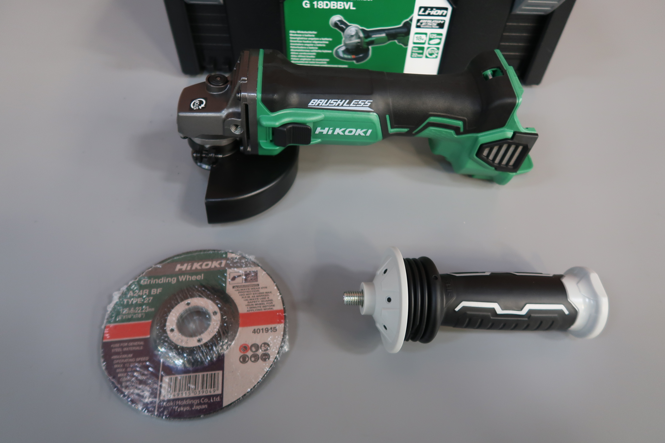 Angle grinder HiKOKI G18DBBVL Ø125 mm - PS Auction - We value the future - Largest in net auctions