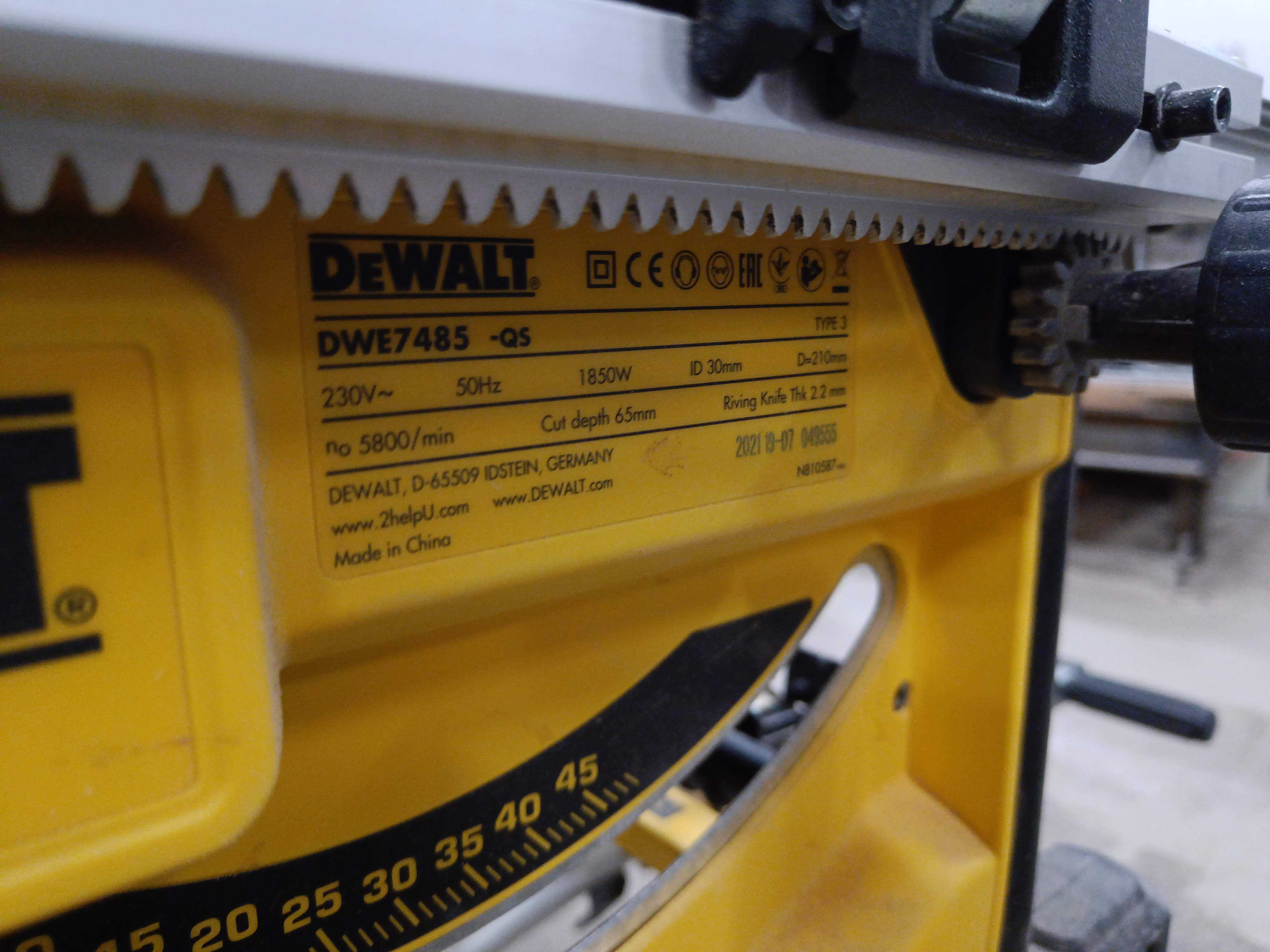 Split saw DeWalt DWE7485 - PS Auction - We value the future - Largest ...