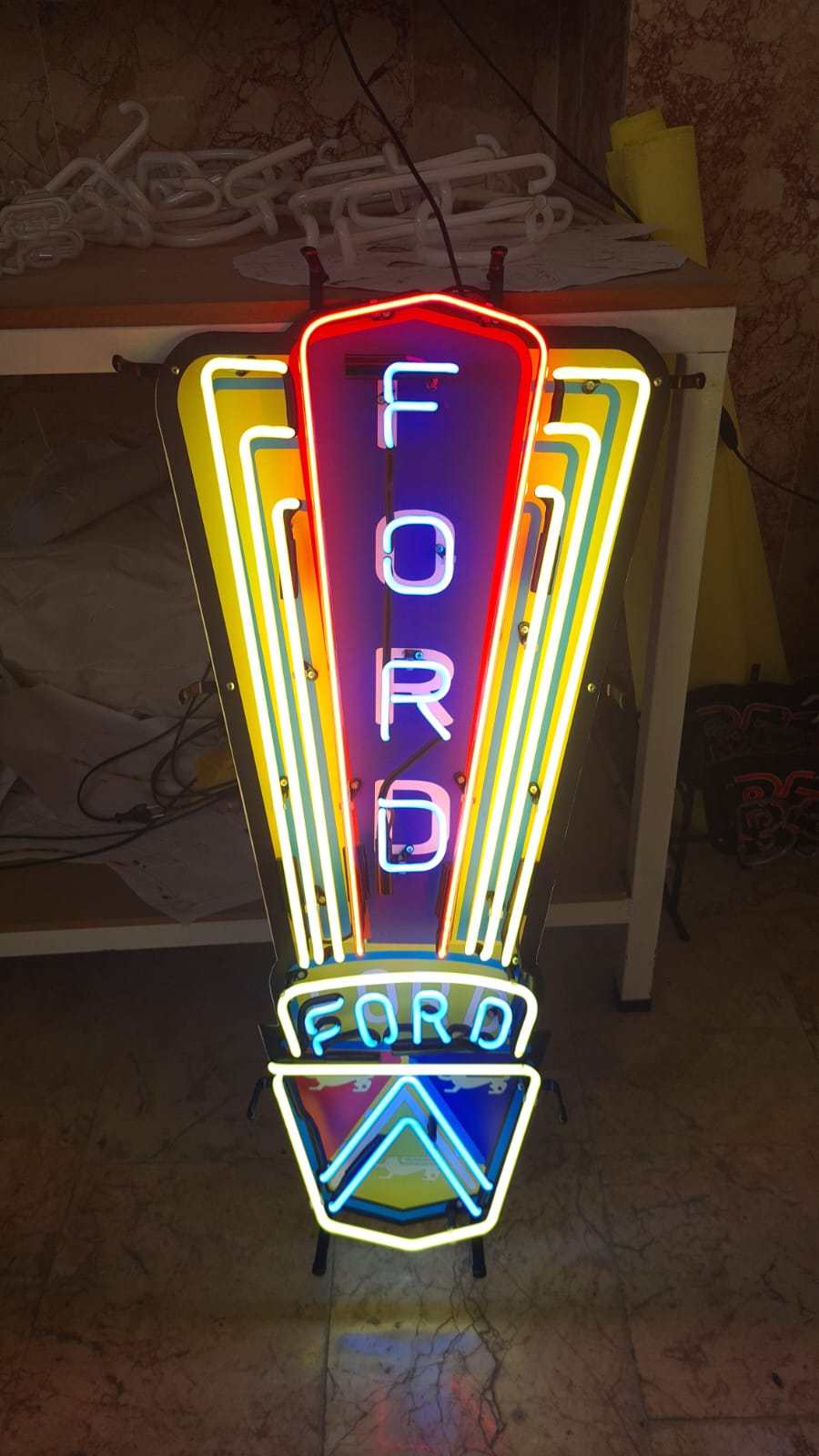 New Ford neon sign - PS Auction - We value the future - Largest in net ...