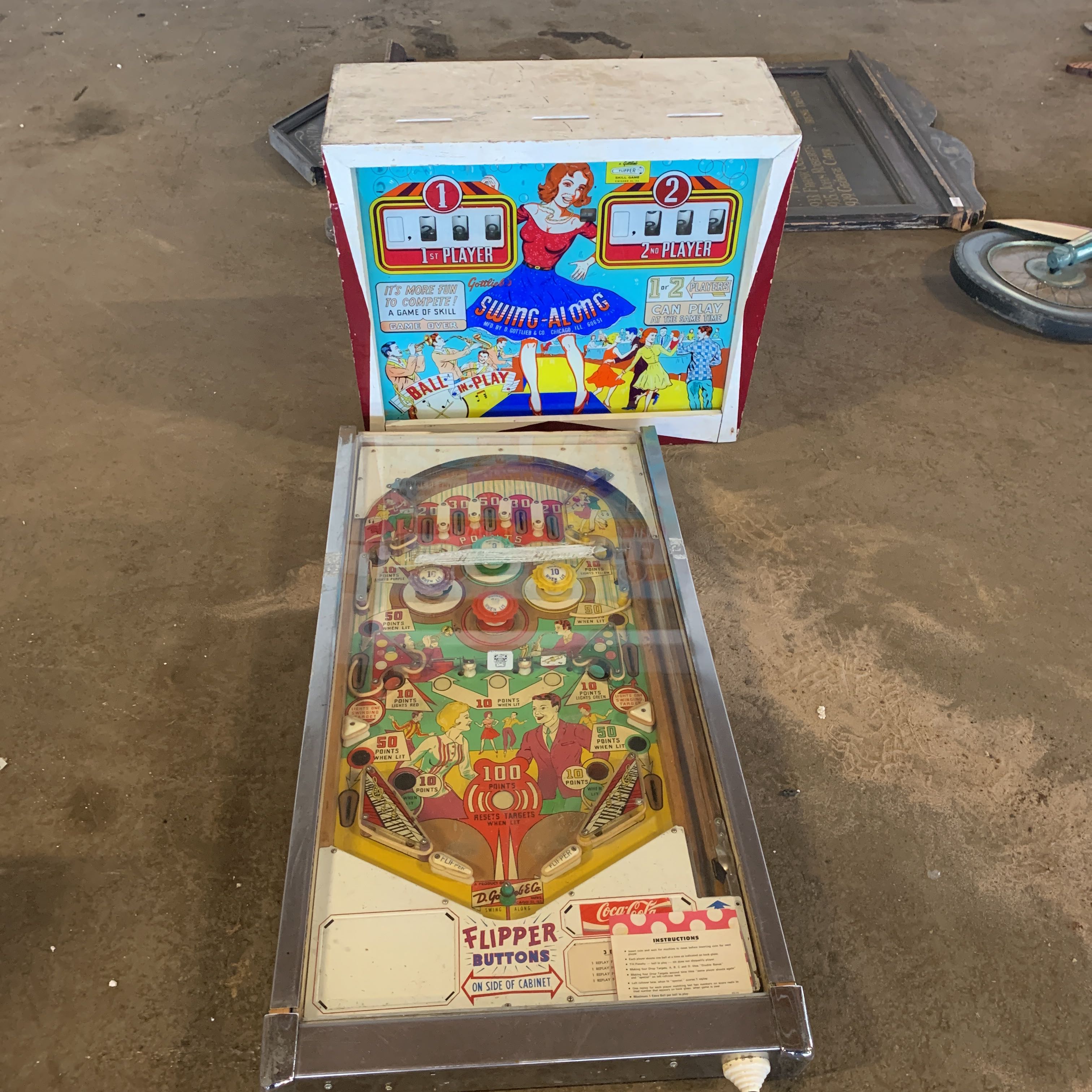 Pinball Swing-along Gottlieb -1963, repobj - PS Auction - We value the ...
