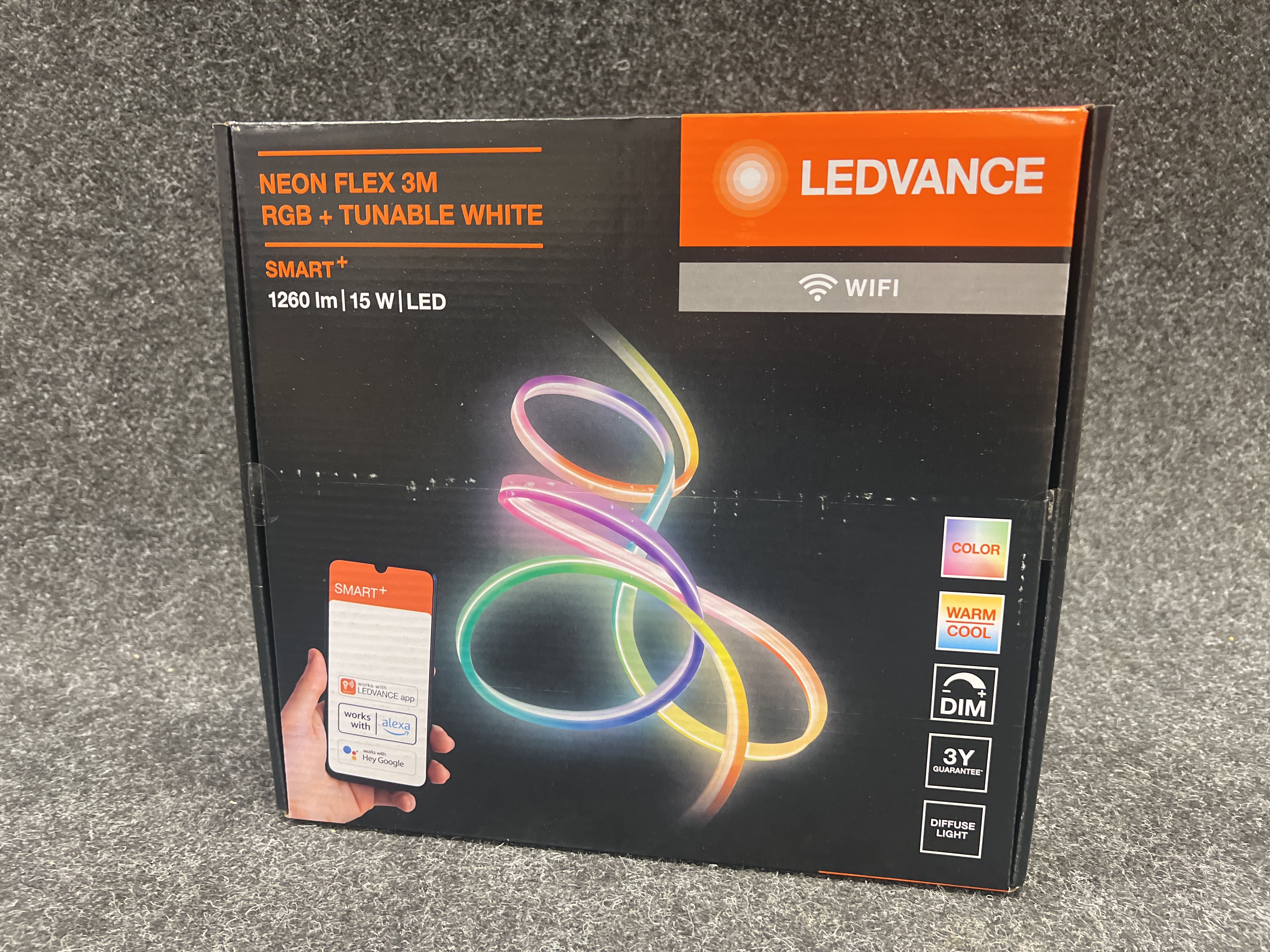2 st LED-lister Ledvance smart WIFI neon flex 3m RGBTW IP44 - Auktioner ...