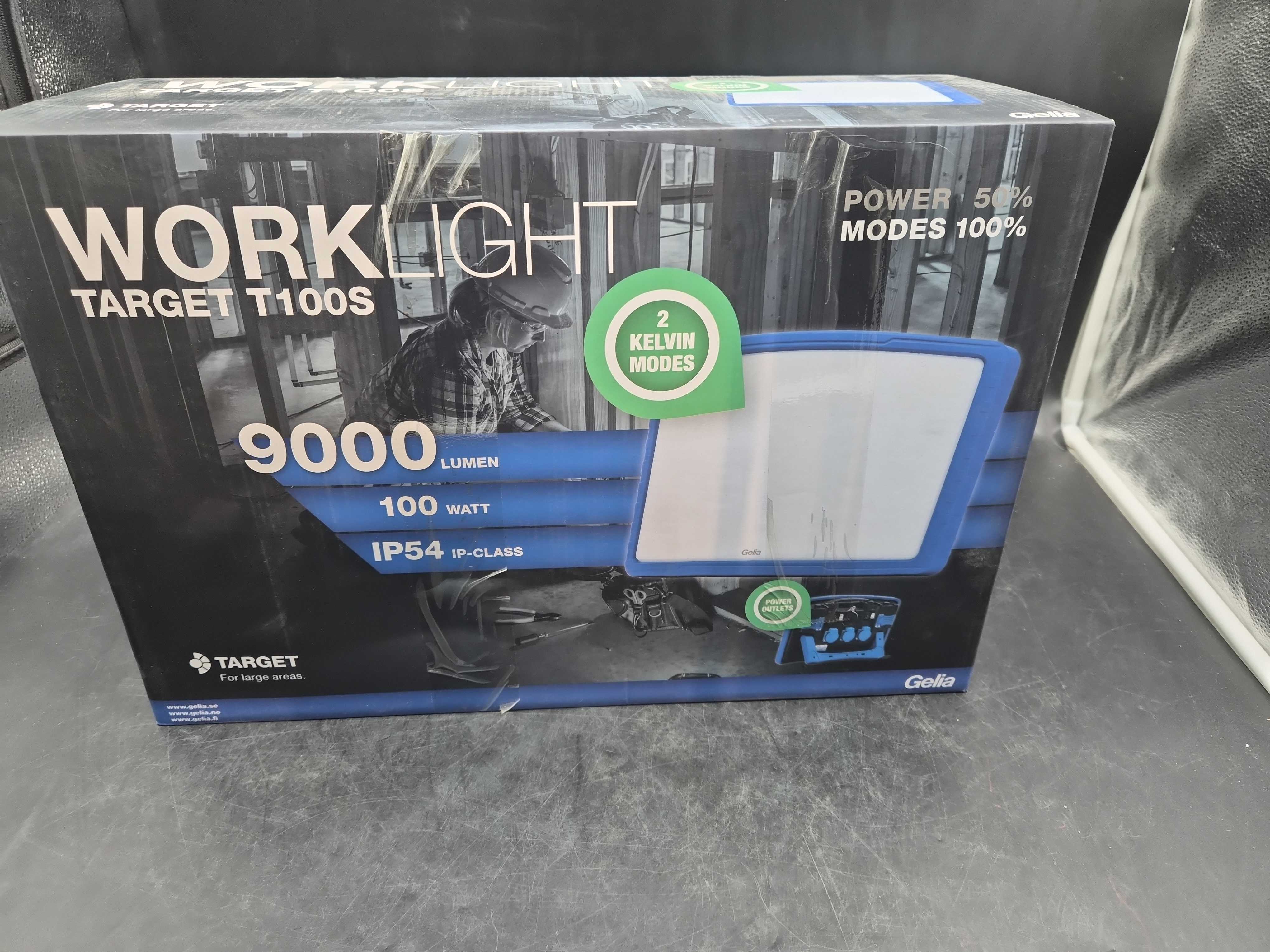Work light – Gelia T100A, LED, adjustable light color, power outlet ...