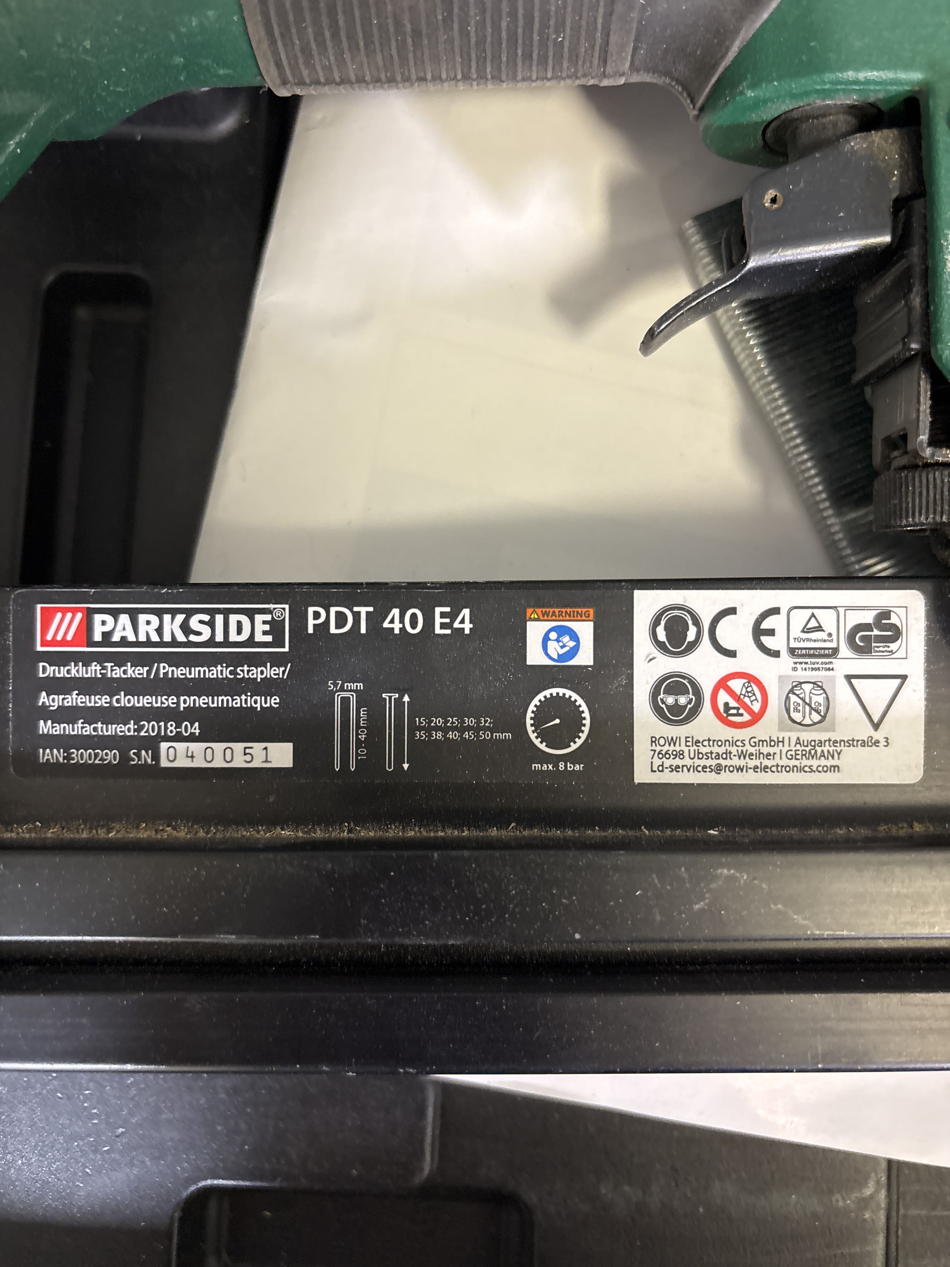 Nail guns in boxes 3 pcs - Parkside, Paslode and Montana - PS Auction ...