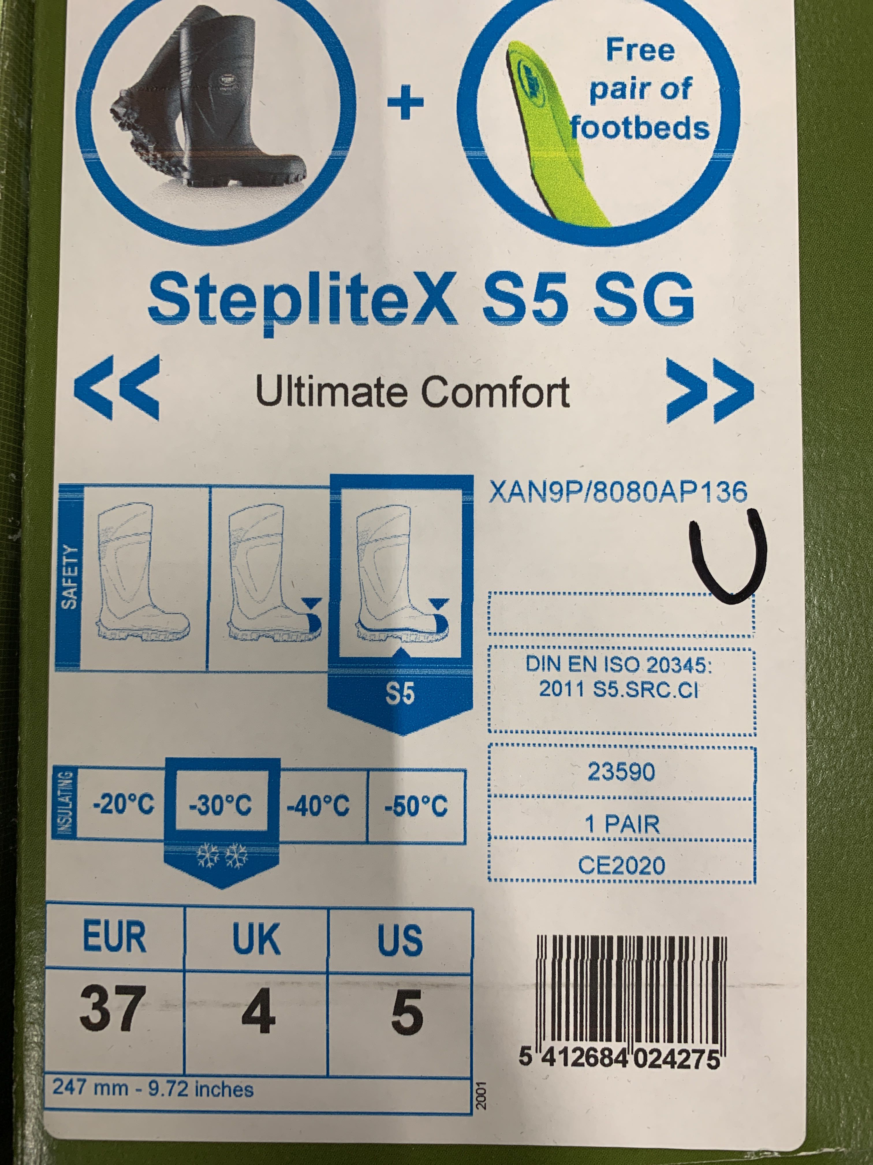 Bekina Steplite X boot with steel cap - Size 37 - PS Auction - We value ...