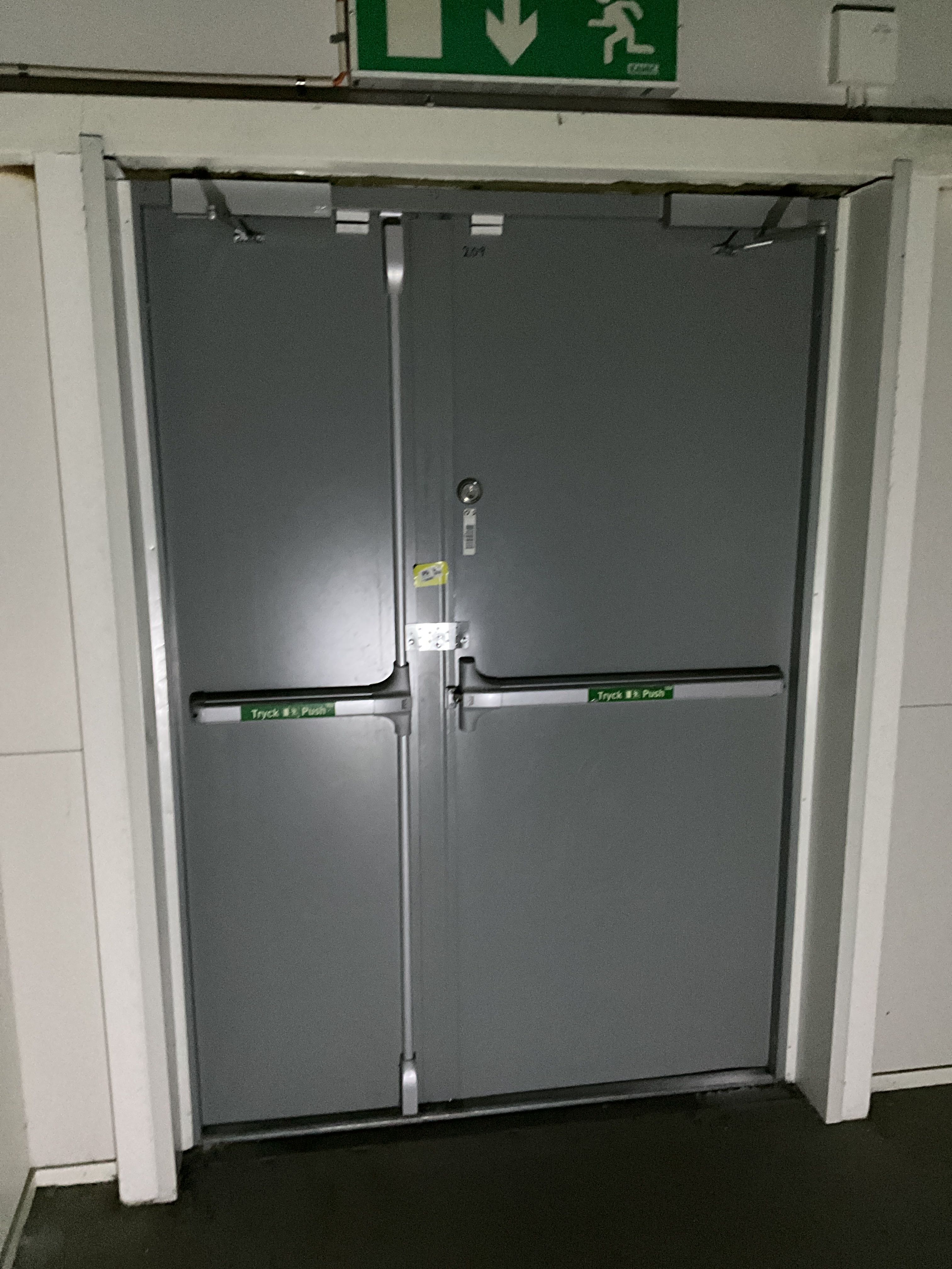 Double escape door in steel 1450 x 2100 - PS Auction - We value the ...