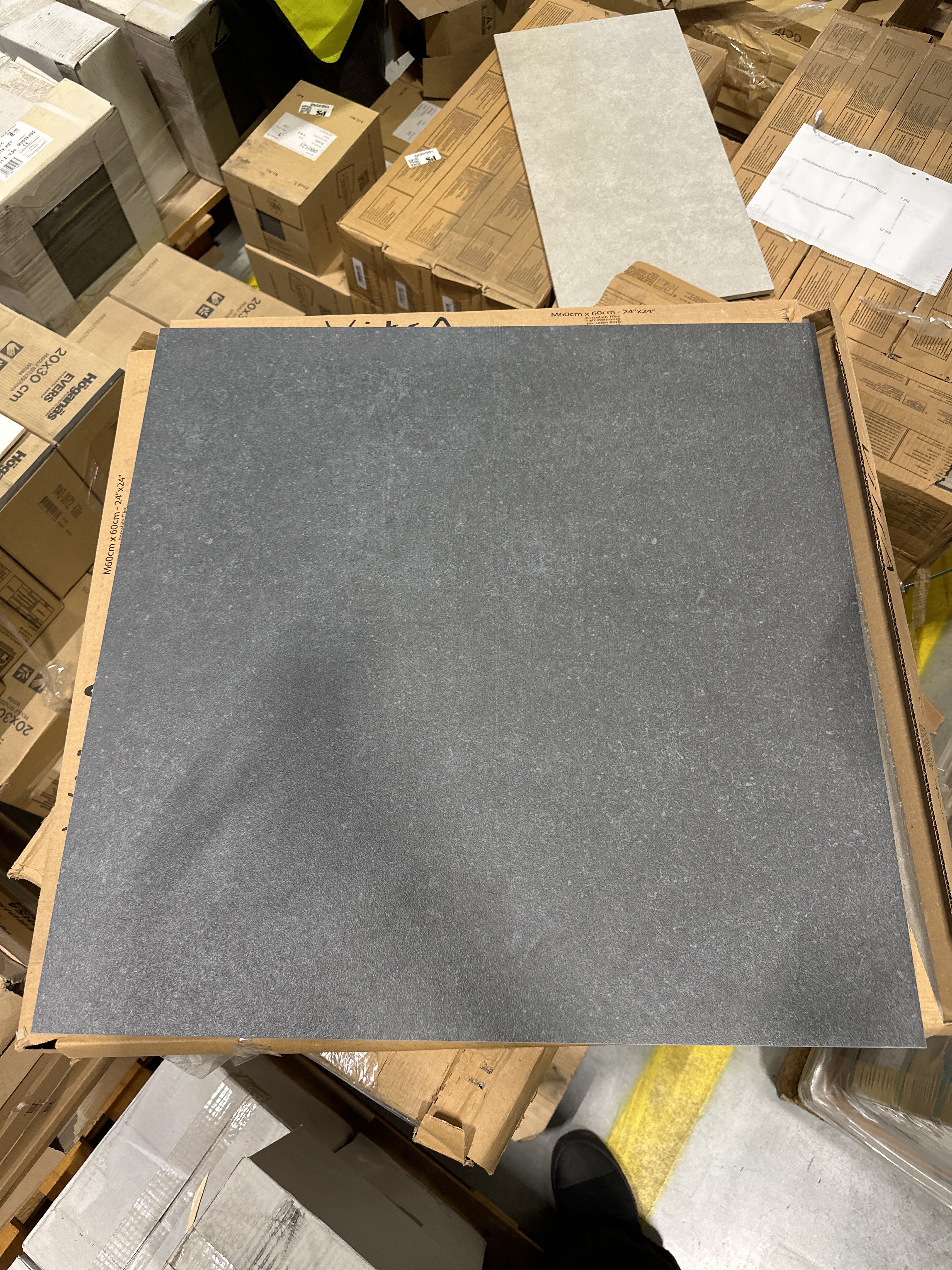 Tile/Granite ceramic Newcon Anthracite 60x60 - 11 pack - PS Auction ...